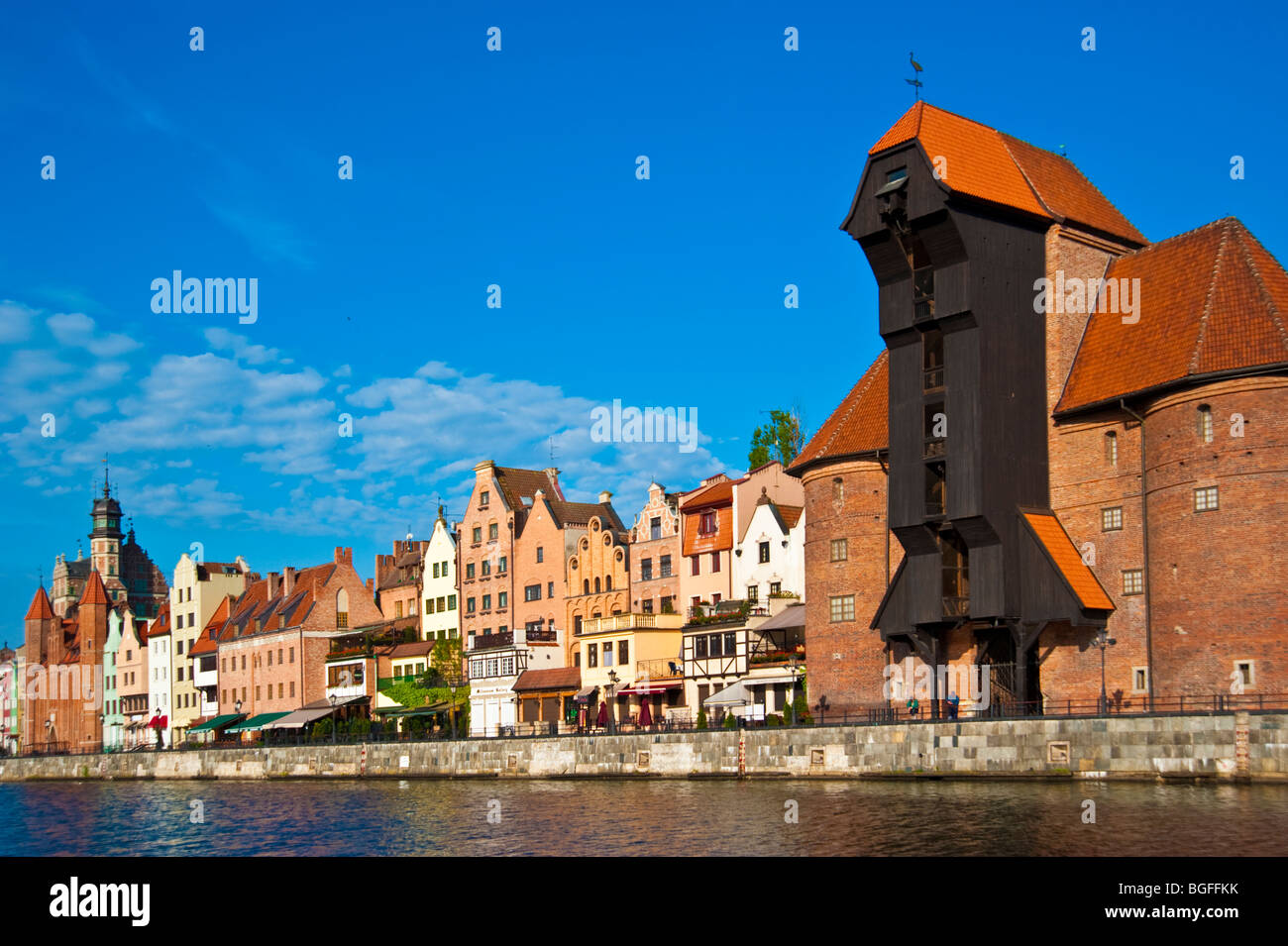 Historischer Kran Tor zur Altstadt von Danzig | Krantor Danzig-Altstadt ...