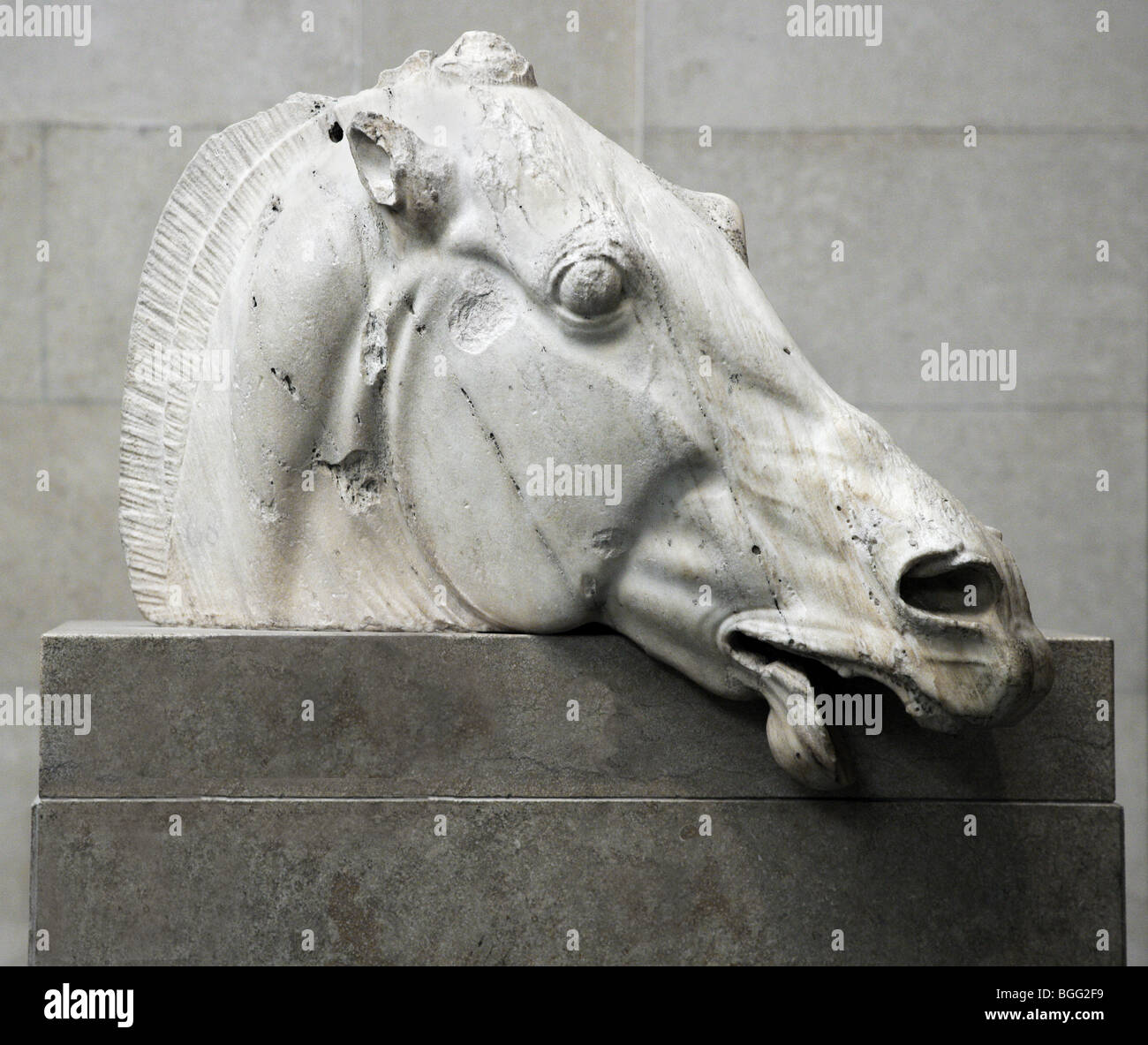 Parthenon Selene oder Nyx Pferd aus dem Osten Giebel des Parthenon in ...