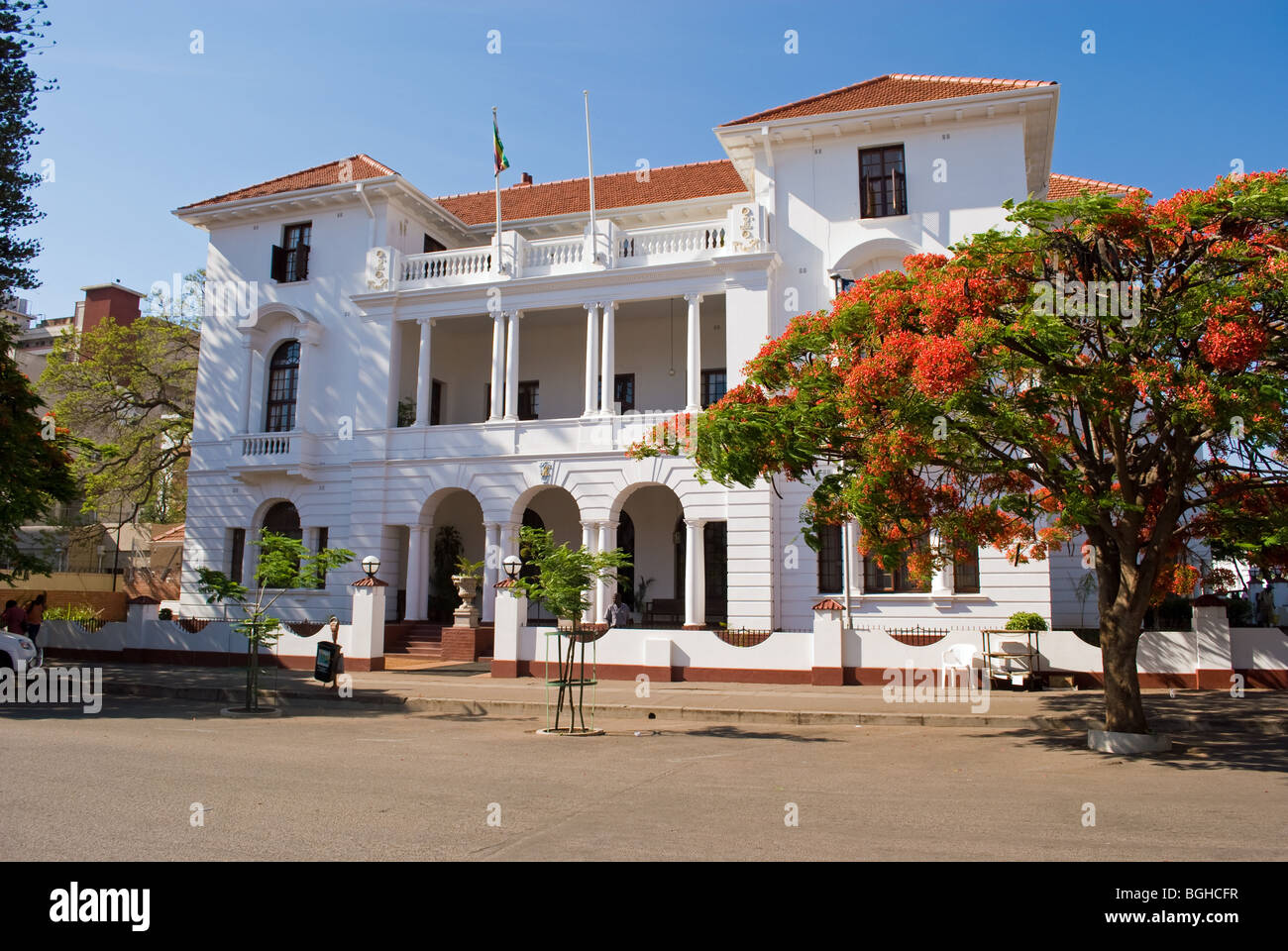 Das Exterieur des berühmten Bulawayo Club in Bulawayo, Simbabwe. Der ...