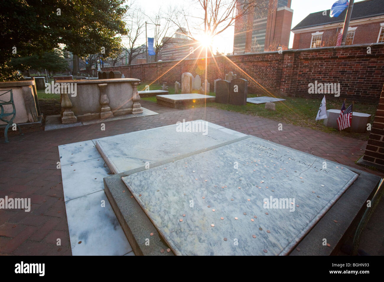 Ben franklin cemetery -Fotos und -Bildmaterial in hoher Auflösung – Alamy