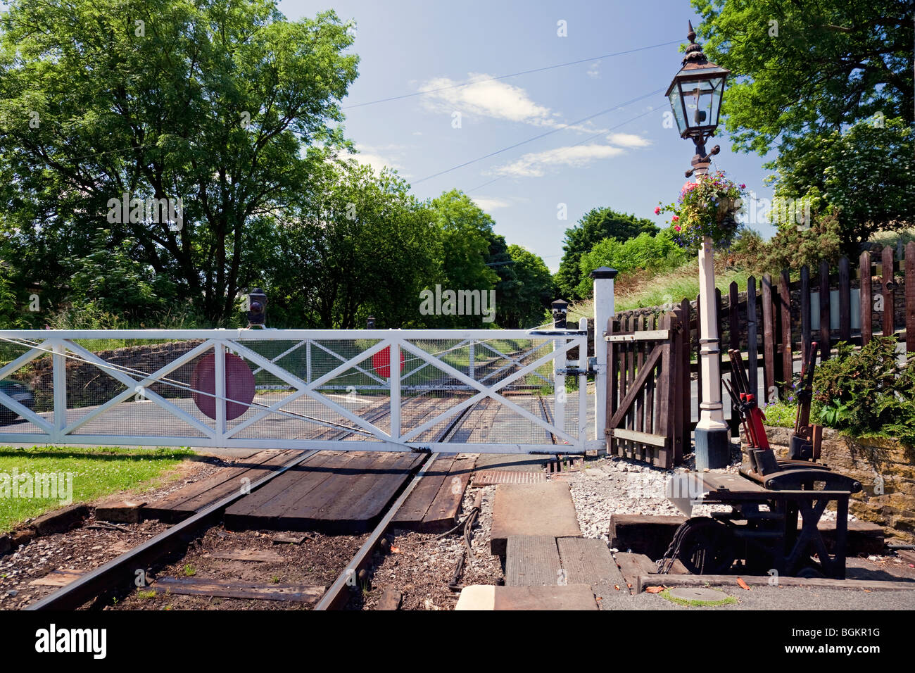 Oakworth Station auf der Keighley & Worth Valley erhaltene ...
