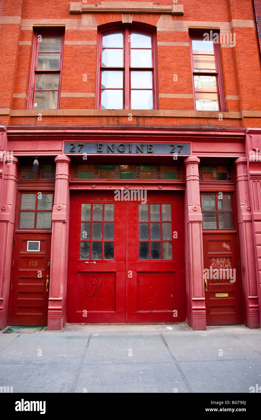 Motor 27 Firehouse in Manhattan, New York City Stockfotografie - Alamy