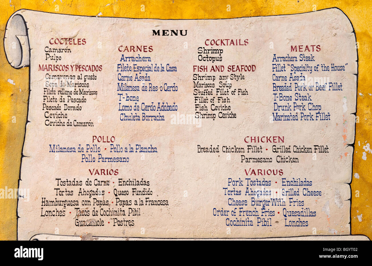 English translation menu -Fotos und -Bildmaterial in hoher Auflösung ...