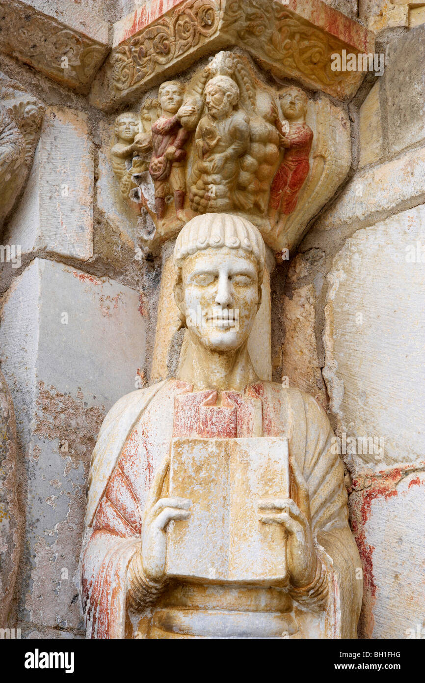 Eglise Saint Just in Valcabrere, West-Tür, Sculpted, The Way of St ...