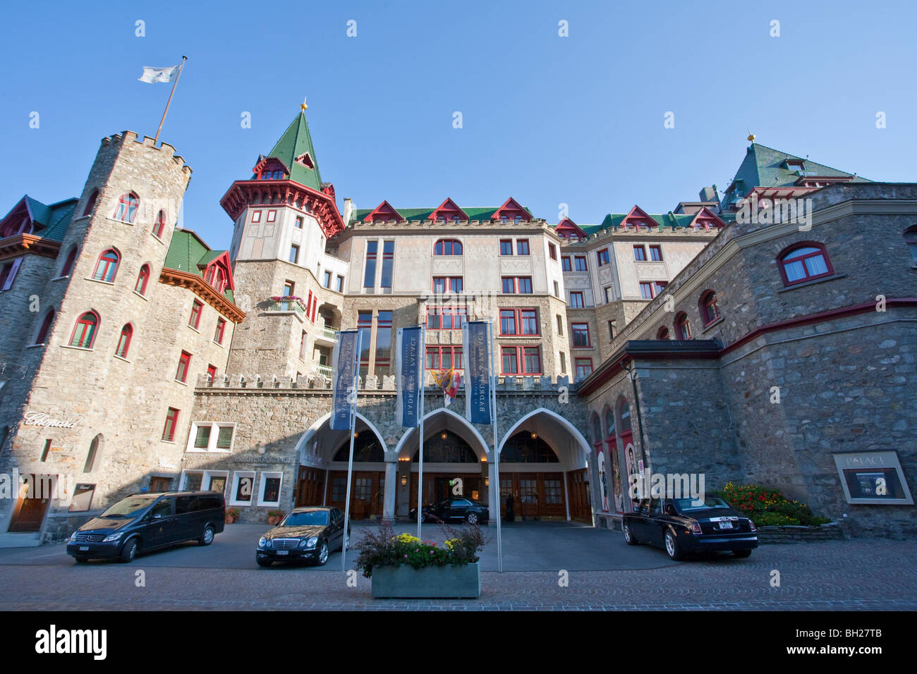 LIMOUSINEN, PALACE HOTEL, LUXUS HOTEL, ST. MORITZ, OBERENGADIN, ENGADIN ...