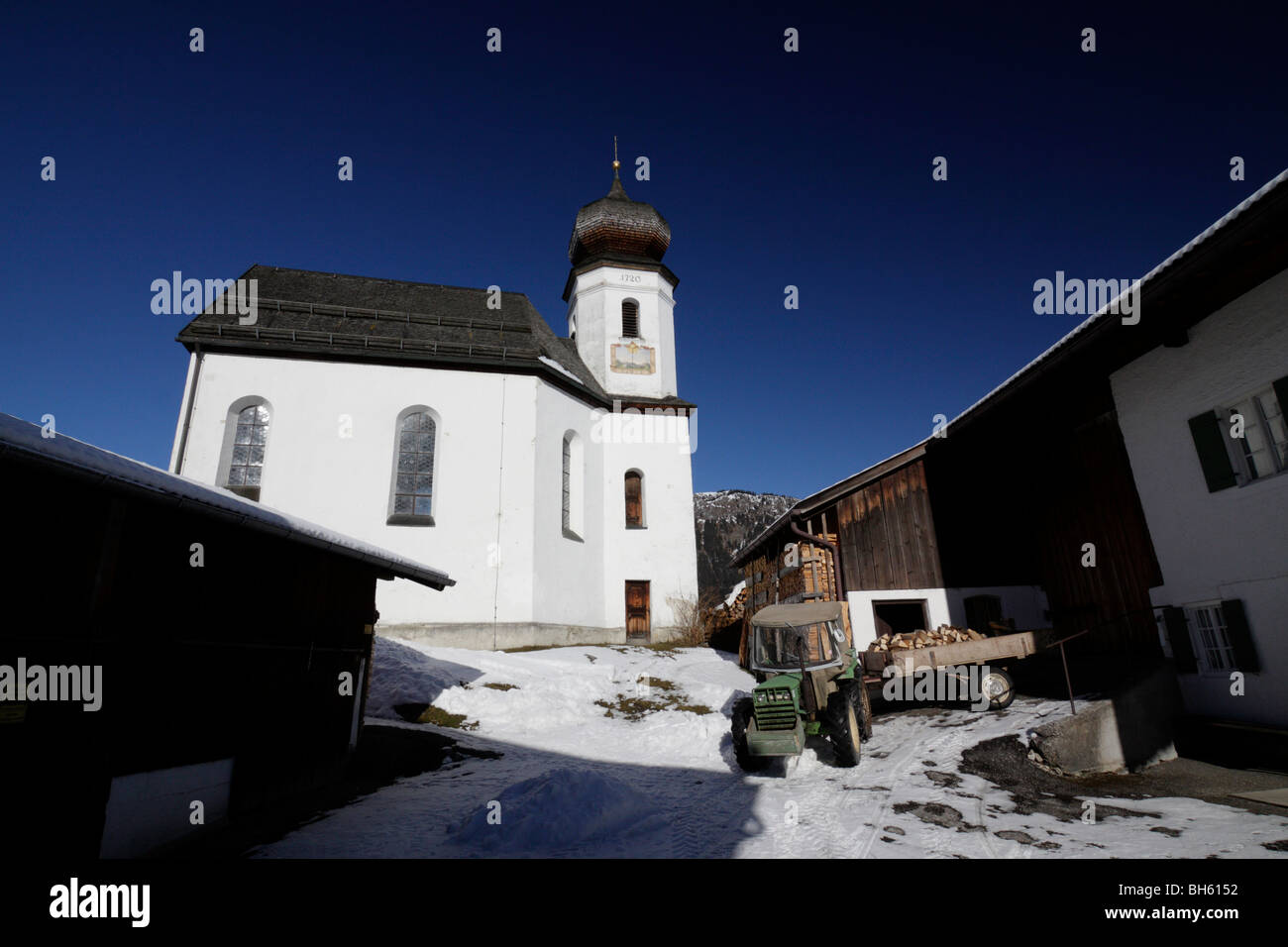 Die Kapelle des Wamberg, Garmisch-Partenkirchen Stockfotografie - Alamy