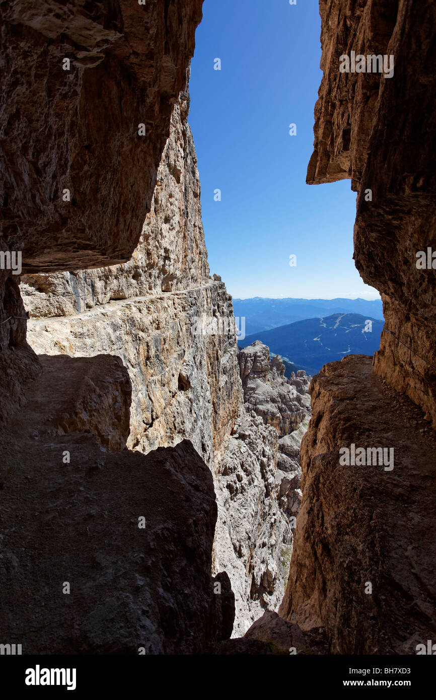 Via ferrata, dolomites Stockfotos und -bilder Kaufen - Alamy