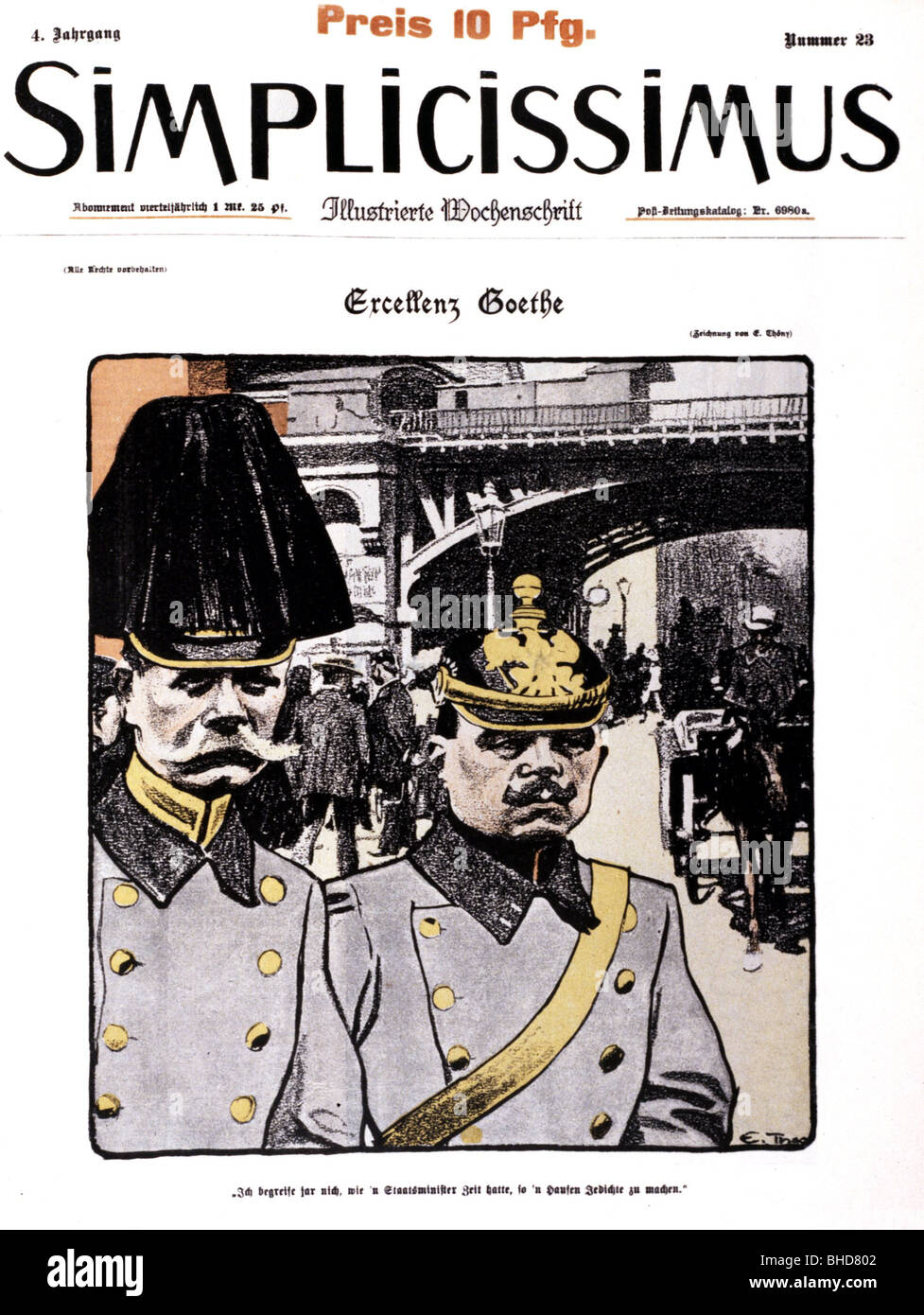 Simplicissimus caricature -Fotos und -Bildmaterial in hoher Auflösung ...