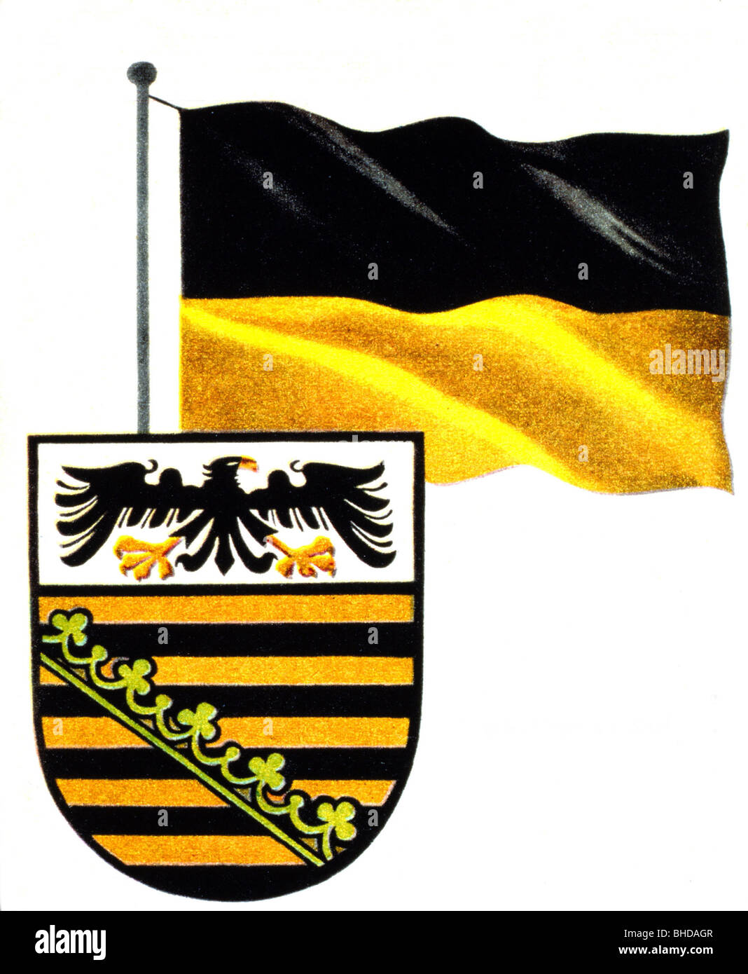 Bandera De Prusiana 1815 Bandera Del Deutsches Reich 45x30cm