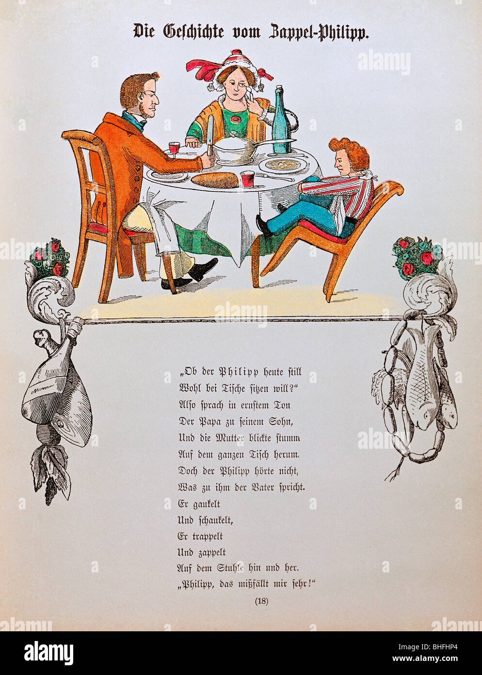 Literatur, 'Der Struwwelpeter', 'Die Geschichte vom Zappel-Philipp ...