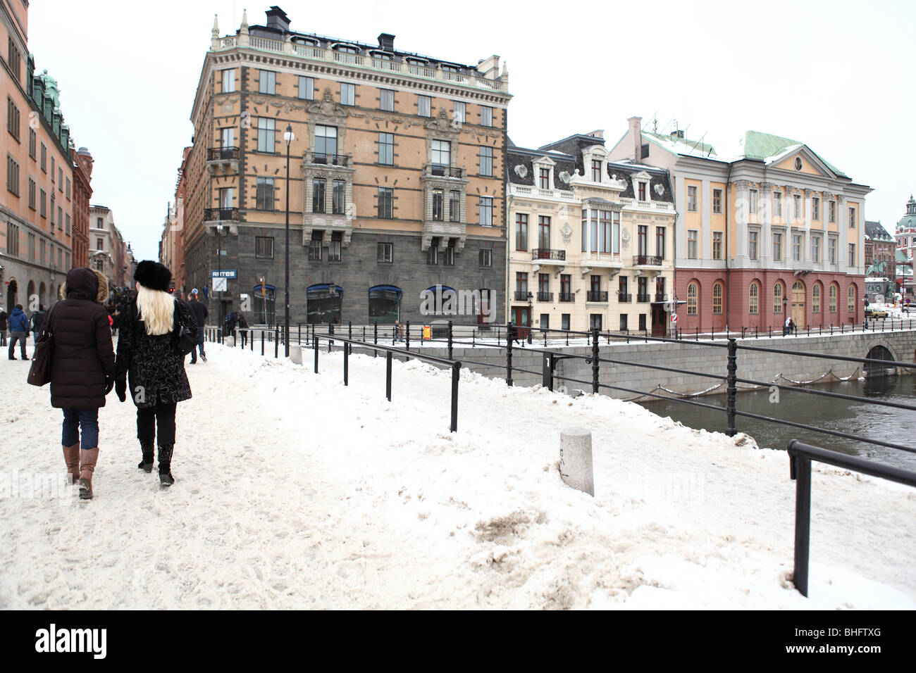 Stadt Stockholm Schweden Scandinavia skandinavischen Norden Winter ...