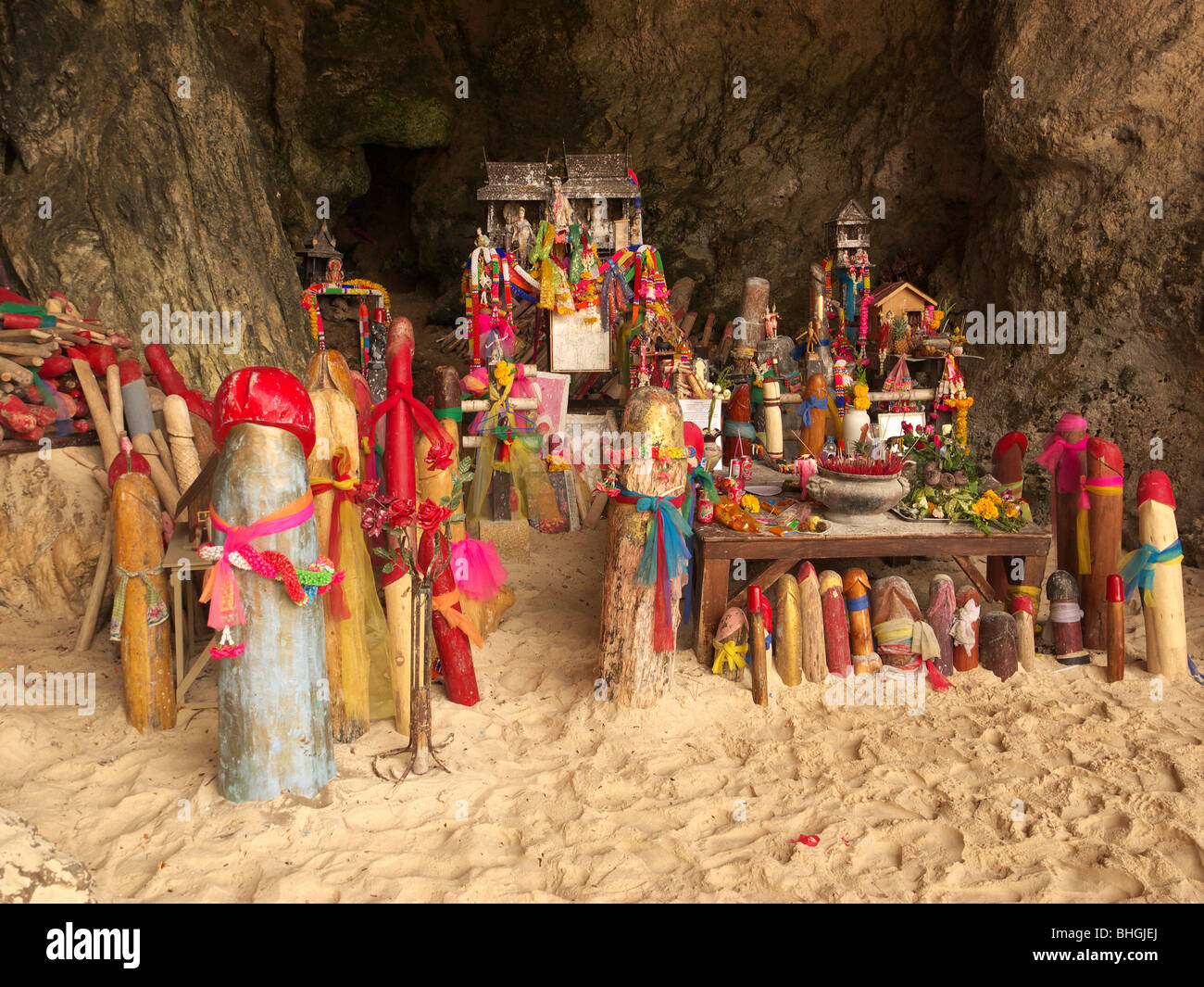Phra Nang Cave am Hut Phra Nang Beach, Rai Leh, Railey, Andamanensee ...