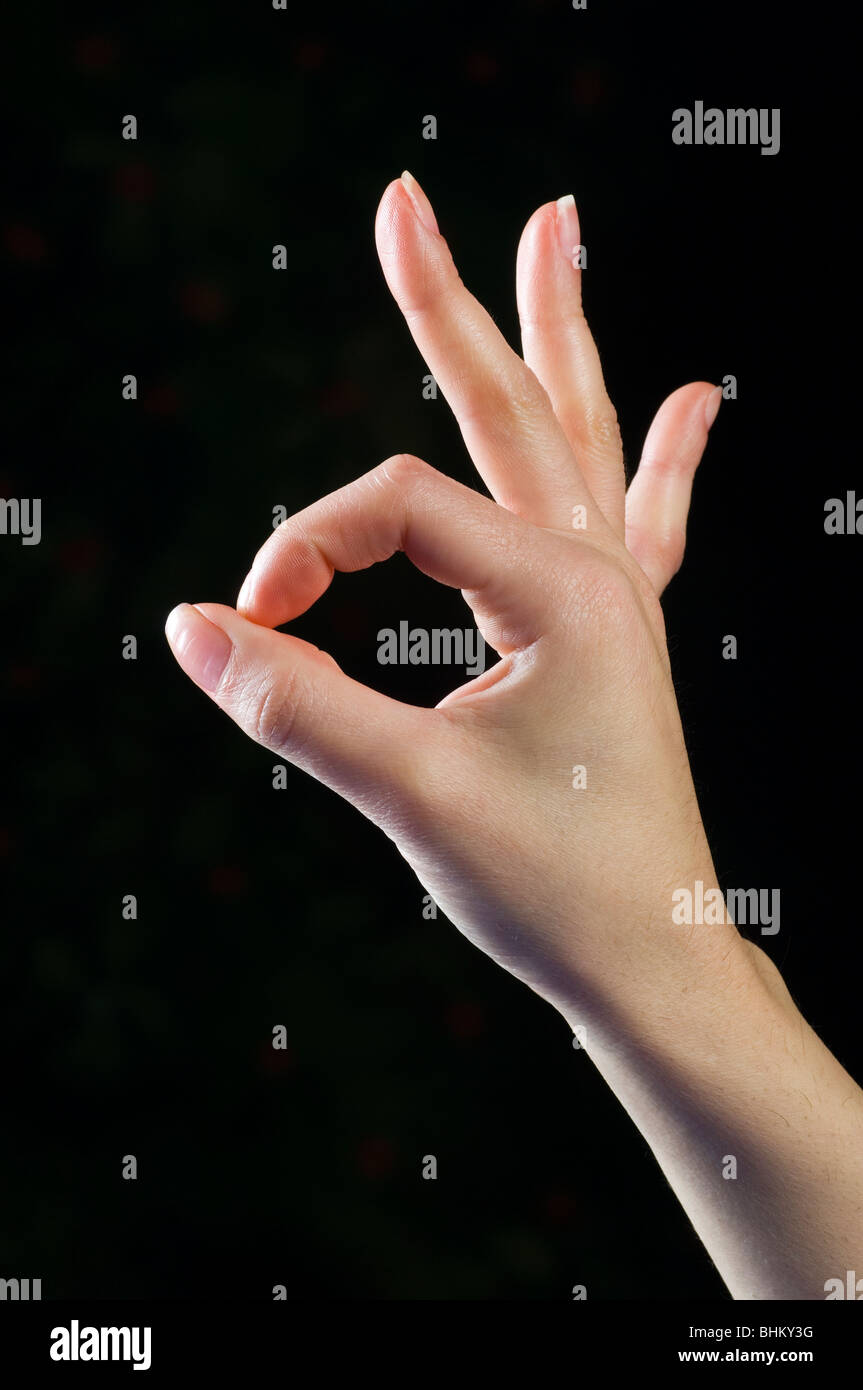 Hand Signs Ok Stockfotos und -bilder Kaufen - Alamy