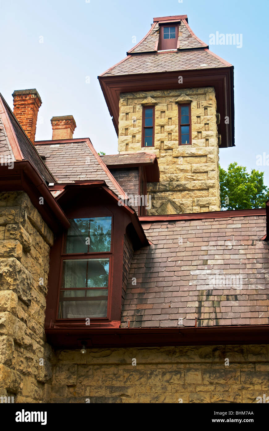 Schloss für Abram Piatt gebaut und befindet sich in West Liberty Ohio ...