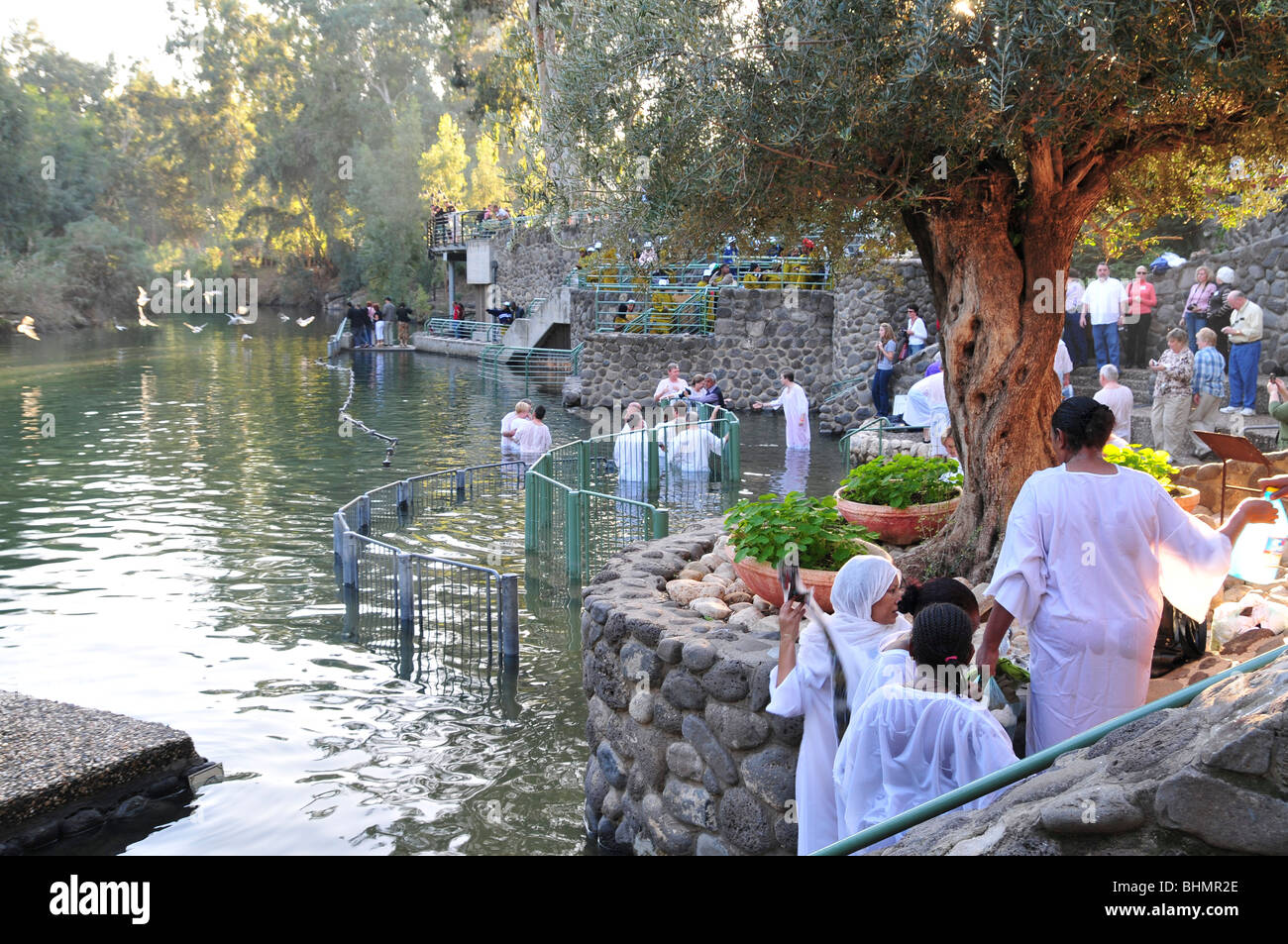 Israel, Yardenit Baptismal Site In the Jordan River in der Nähe von dem ...