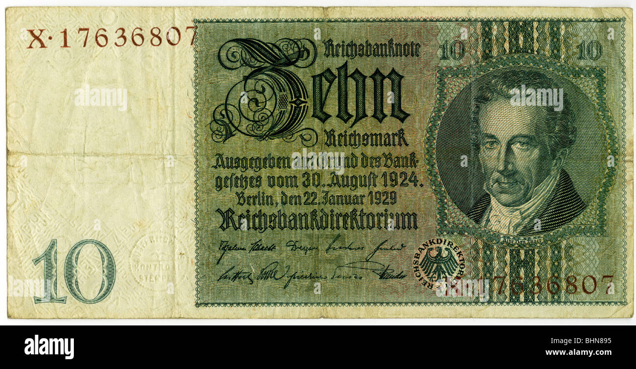 Banknote reichsmark -Fotos und -Bildmaterial in hoher Auflösung – Alamy
