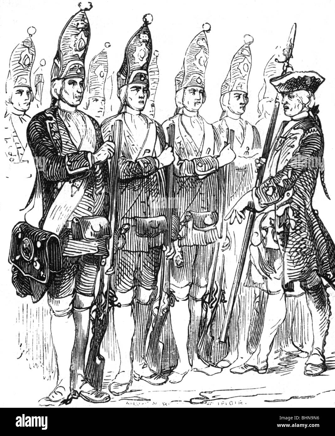 Prussian infantry regiment 18th century -Fotos und -Bildmaterial in ...