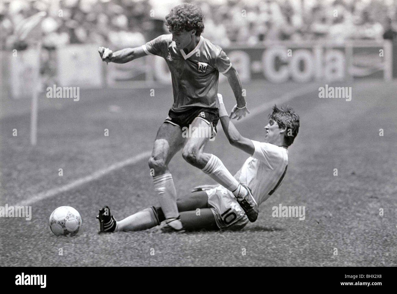 WM-Finale 1986 setzt Quarter final Gary Lineker in einem gut getimten 6 ...