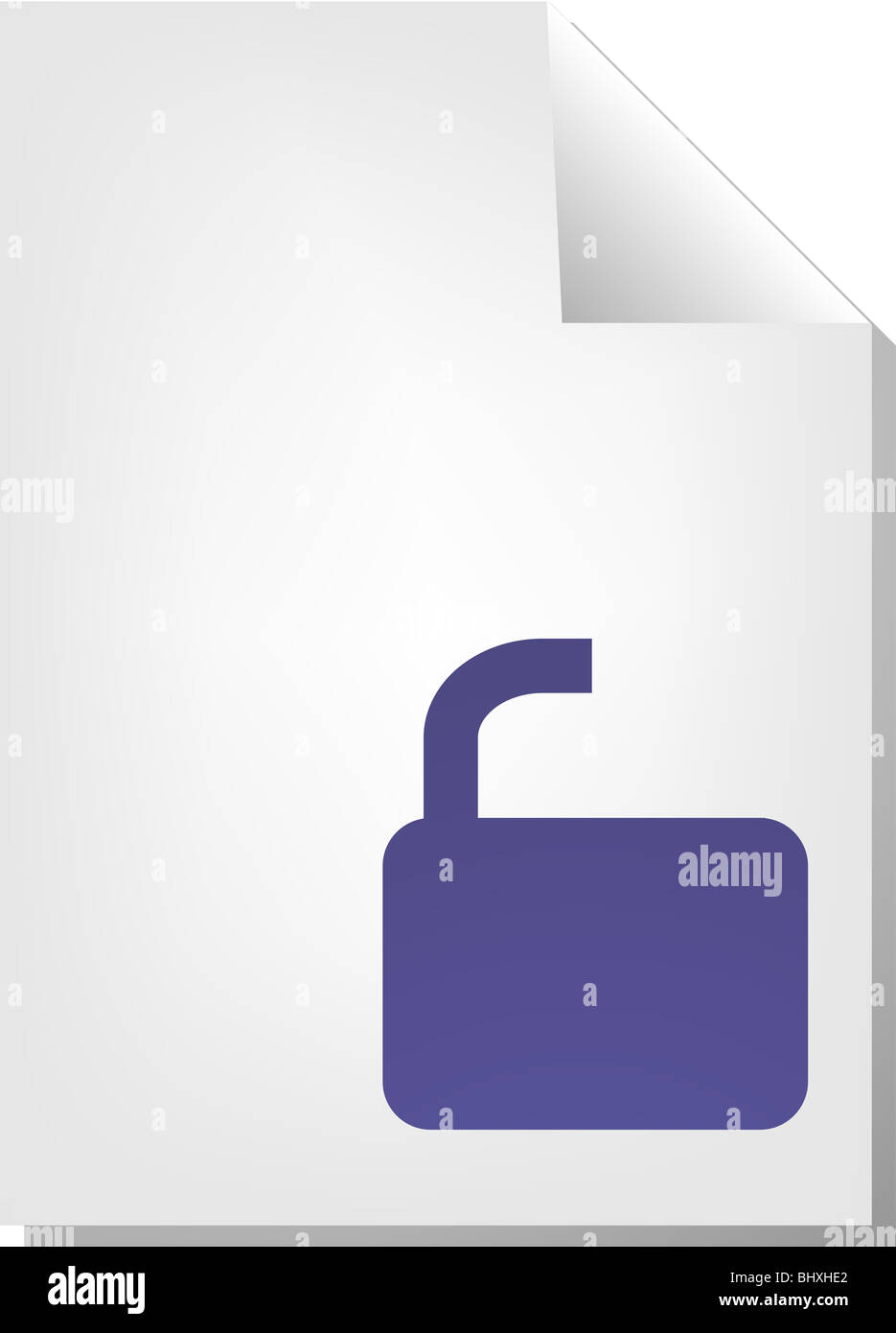 Dokument-Datei Typ Symbol Abbildung clipart Stockfotografie - Alamy