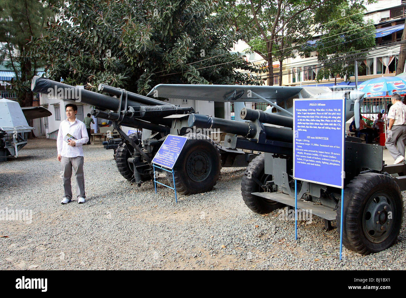Haubitzen in War Remnants Museum, Ho-Chi-Minh-Stadt, Vietnam ...