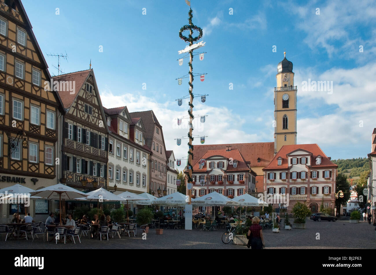 Marktplatz, Bad Mergentheim, Baden-Württemberg, Deutschland ...