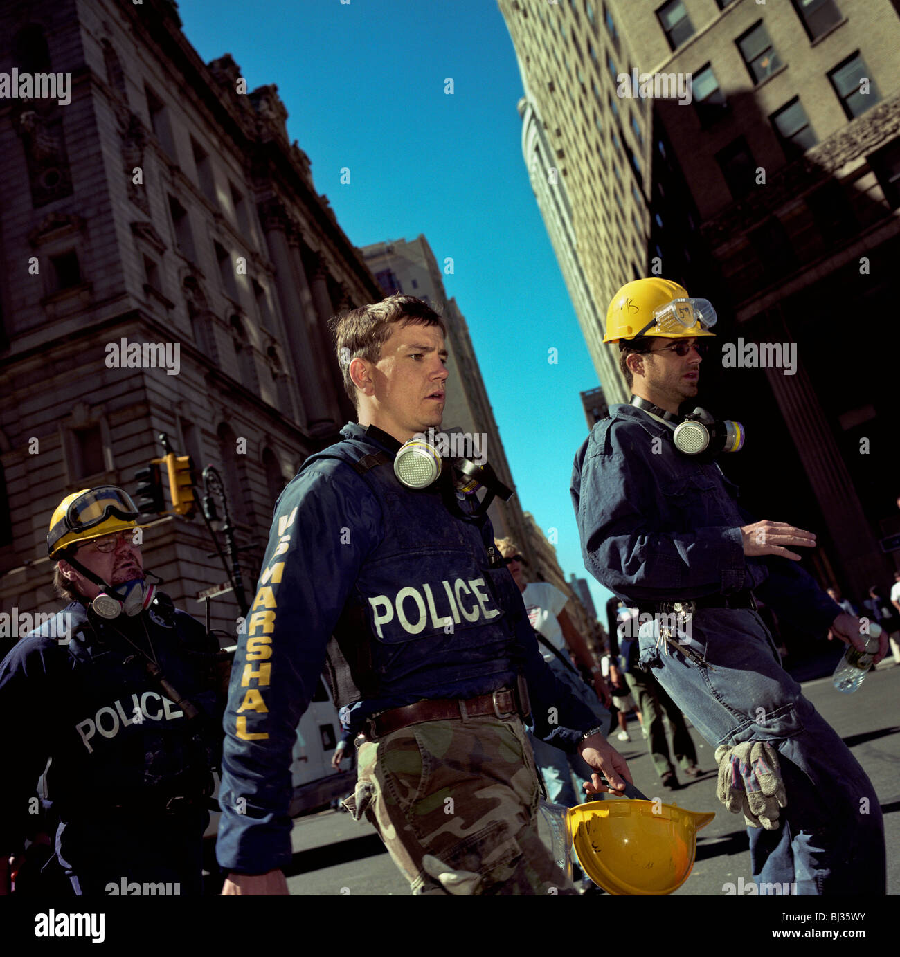 Team von New York City Police Department (NYPD) und ein US-Marshal ...