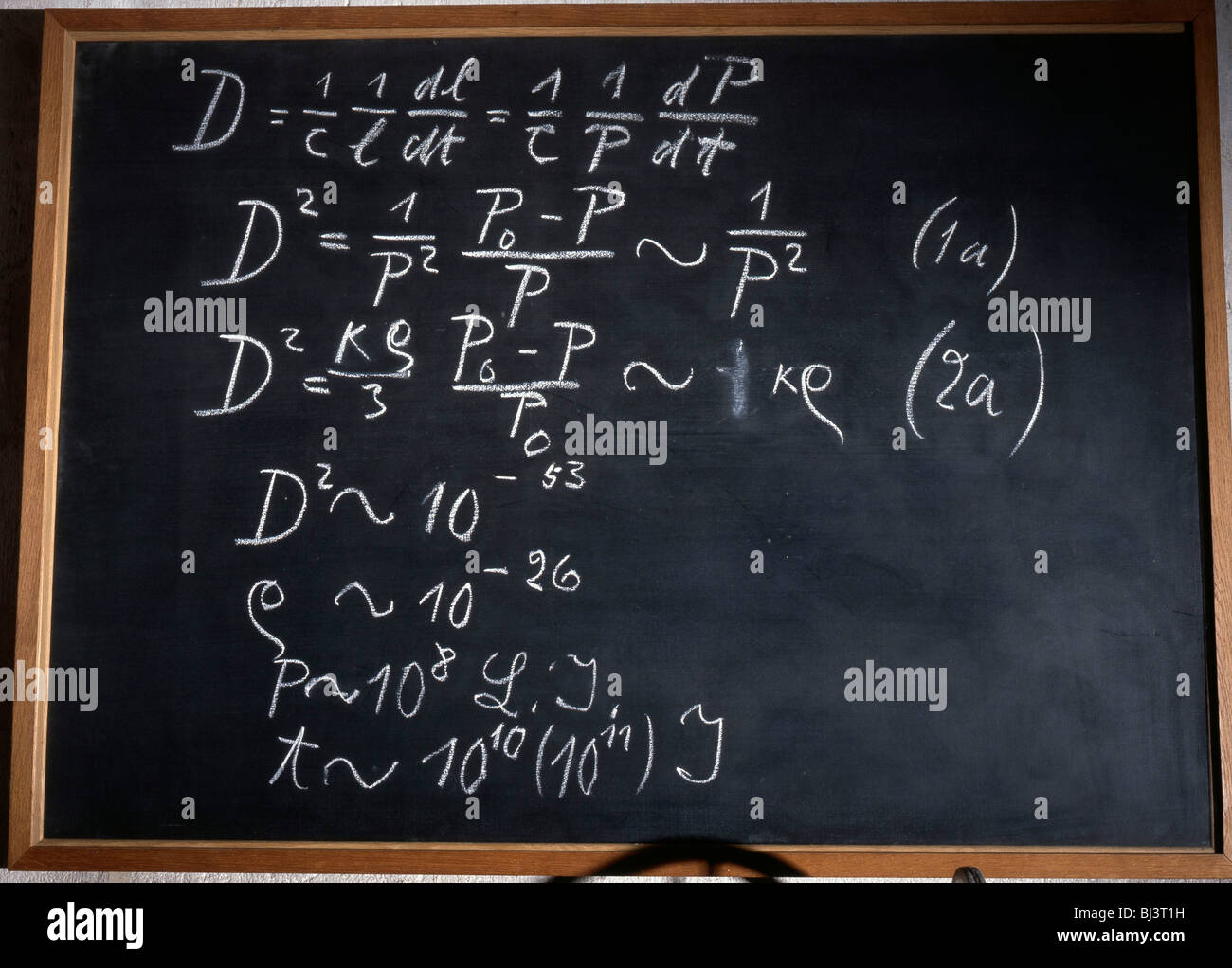 Albert Einstein Chalkboard Stockfotos und -bilder Kaufen - Alamy
