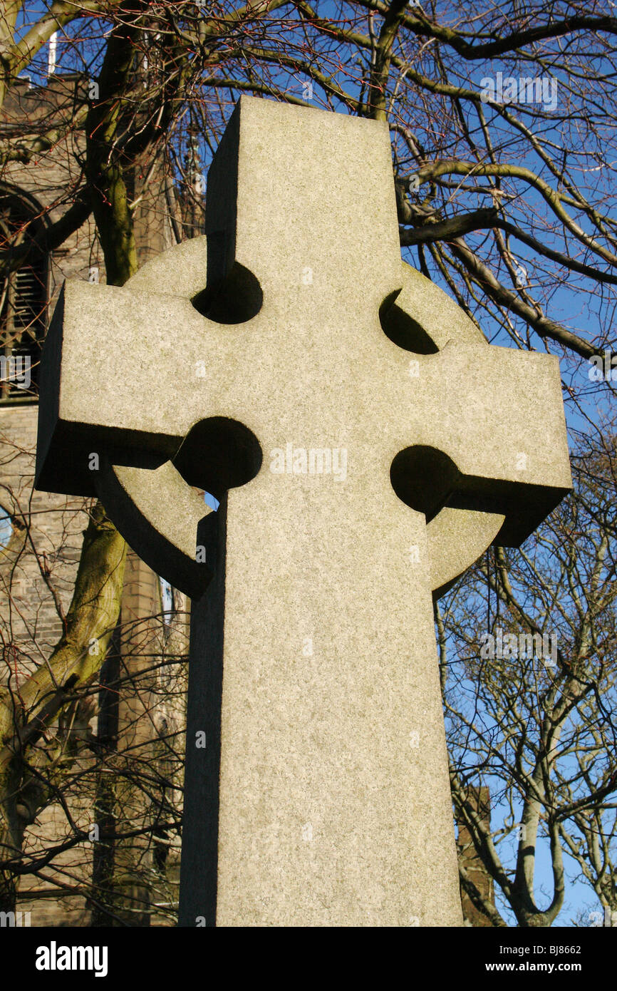 Keltisches Kreuz religiöses Symbol zeigt Kreis Stockfotografie - Alamy