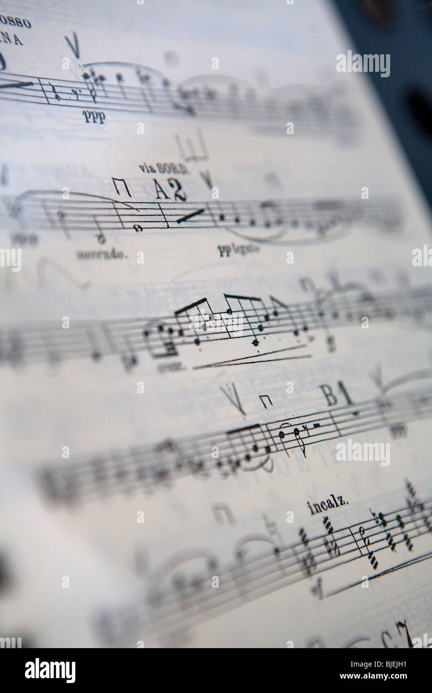 Musical score -Fotos und -Bildmaterial in hoher Auflösung – Alamy