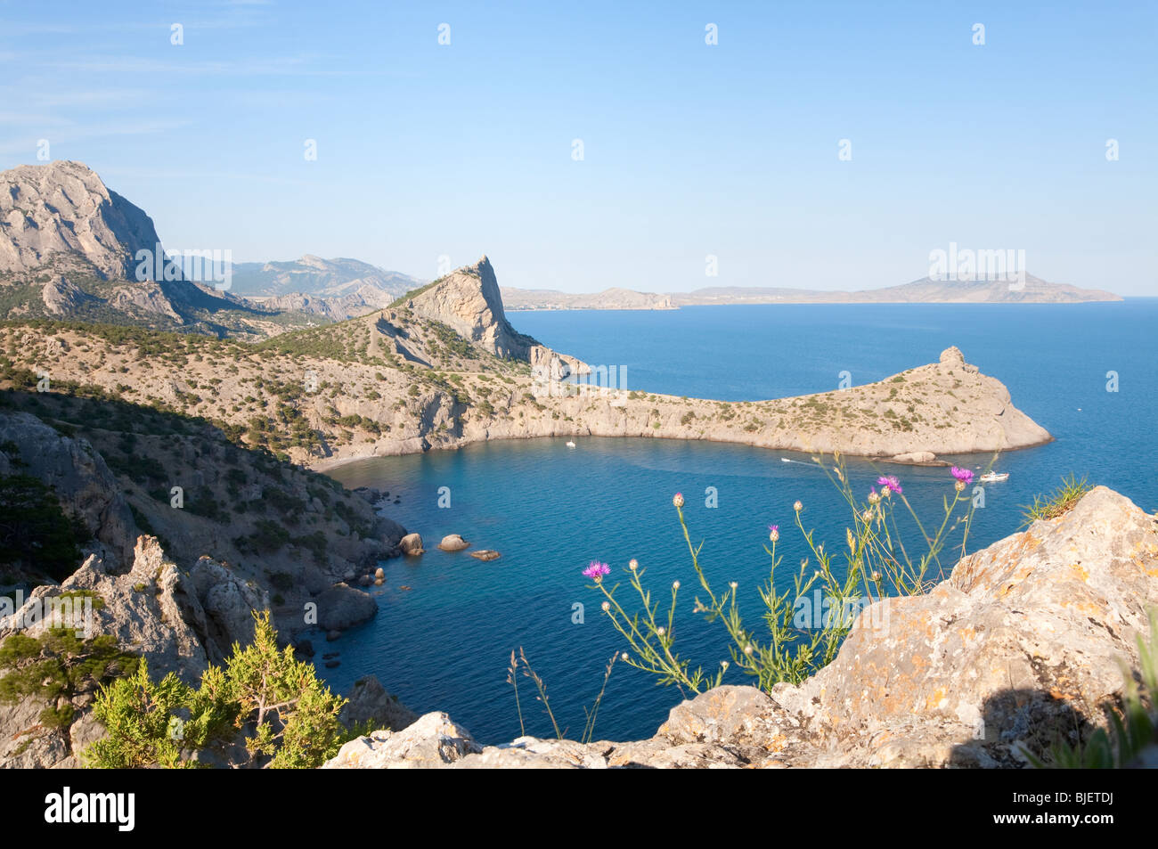 Küste der "Novyj Svit" Reserve (Krim, Ukraine, "Capchik Cape" auf ...