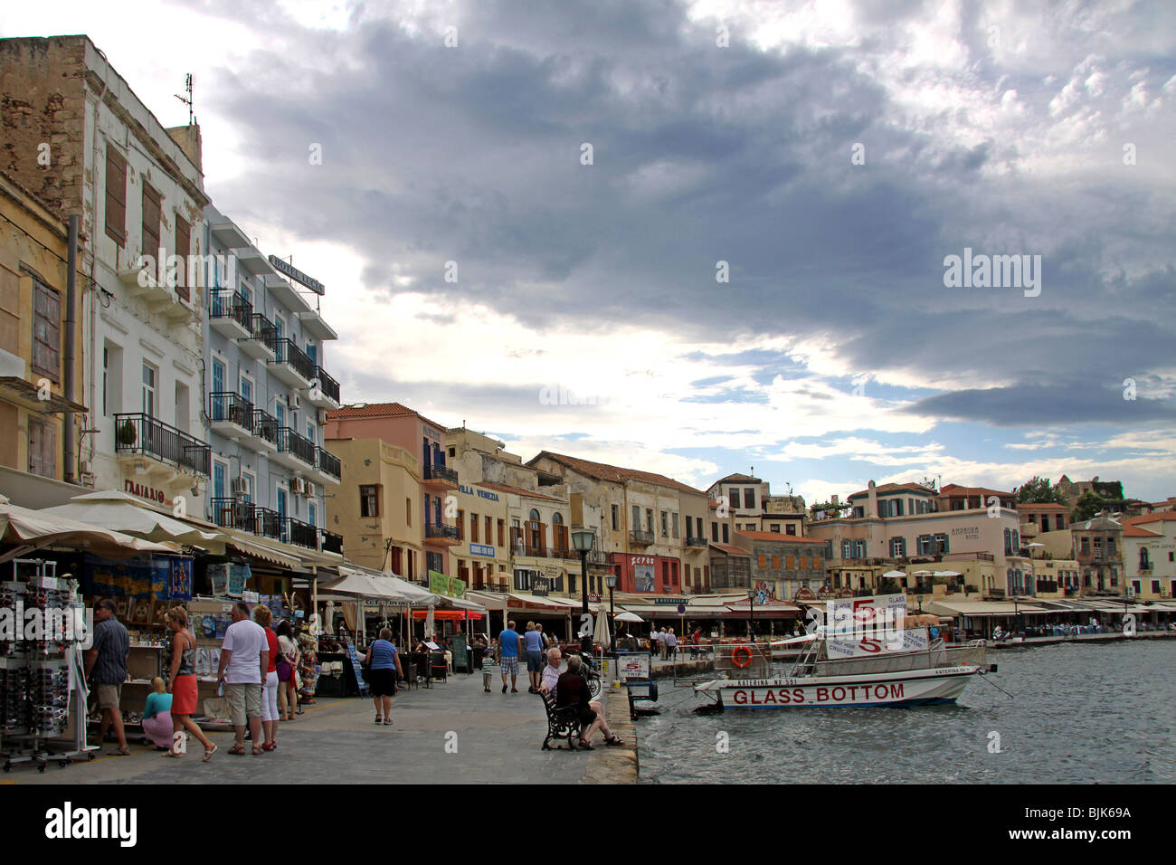 Promenade, venezianischen Hafen, Chania, Kreta, Griechenland, Europa ...