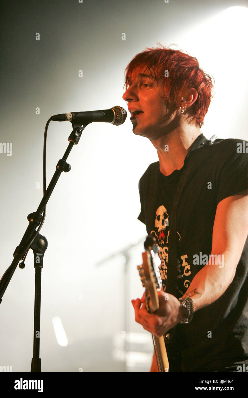 Daniel Friedl, Sänger und Gitarrist der deutschen Punkrock-Band Itchy ...