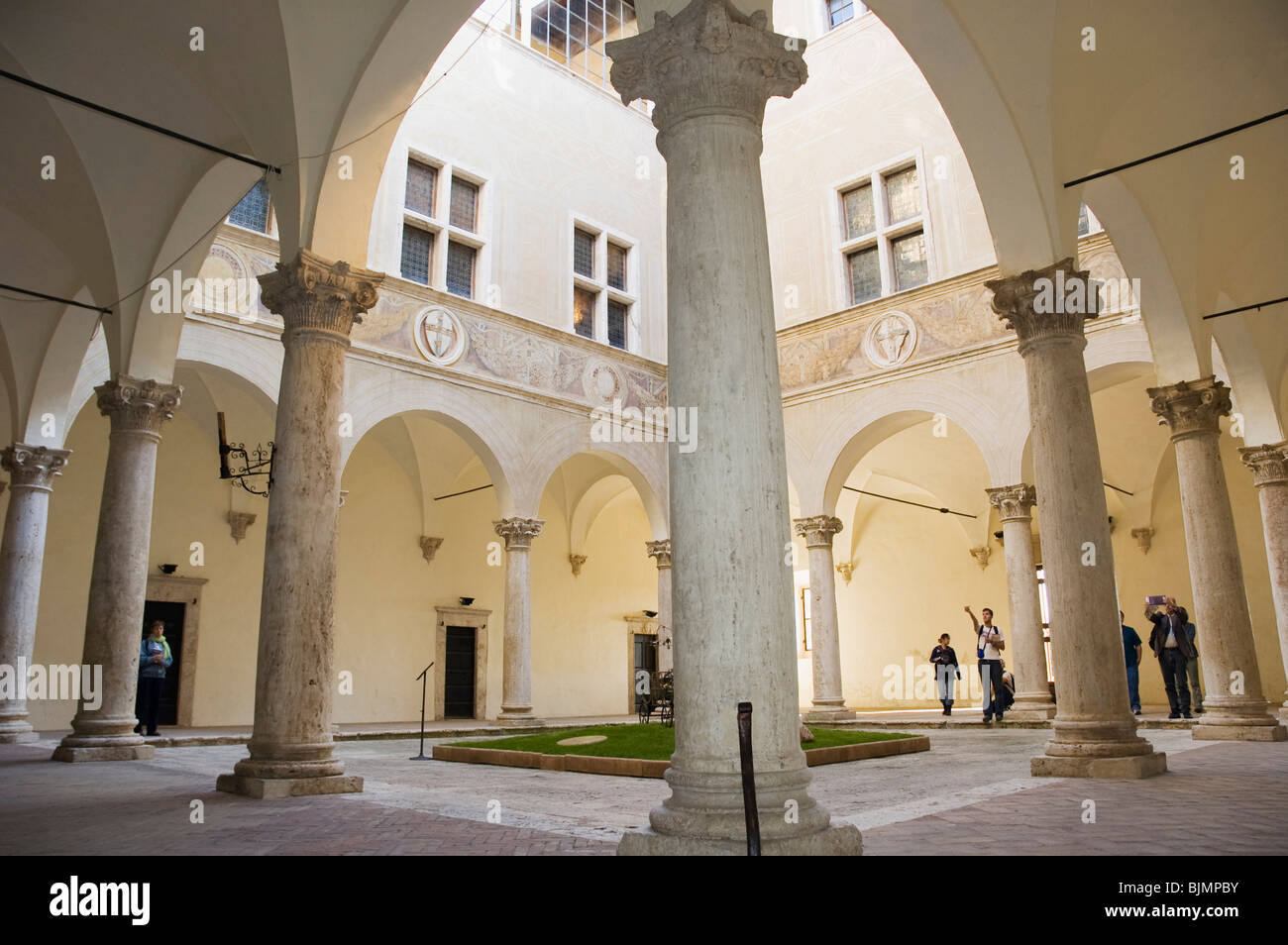 Palazzo Piccolomini Hauptwohnsitz, Pienza, Toskana, Italien, Europa ...