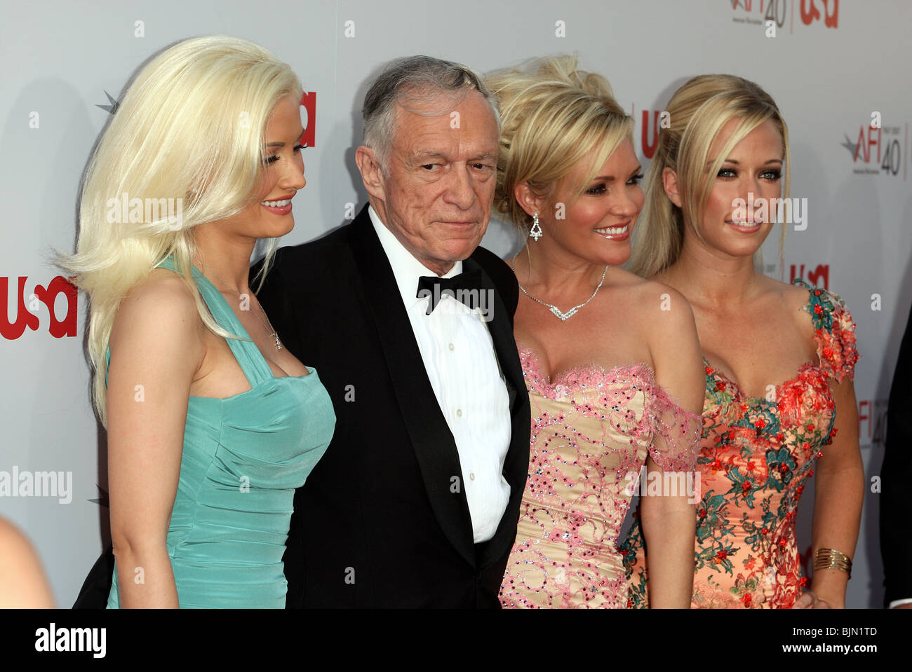 HOLLY MADISON HUGH HEFNER BRIDGET MARPUARDT & KENDRA WILKINSON 35. AFI ...