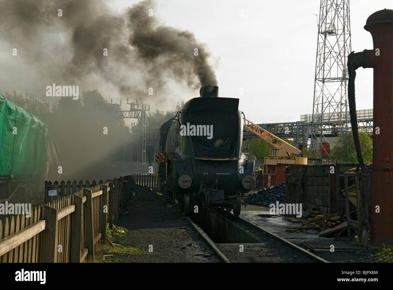 60009 "Union of South Africa" in Dampf, einer LNER Class A4 Dampflok in ...