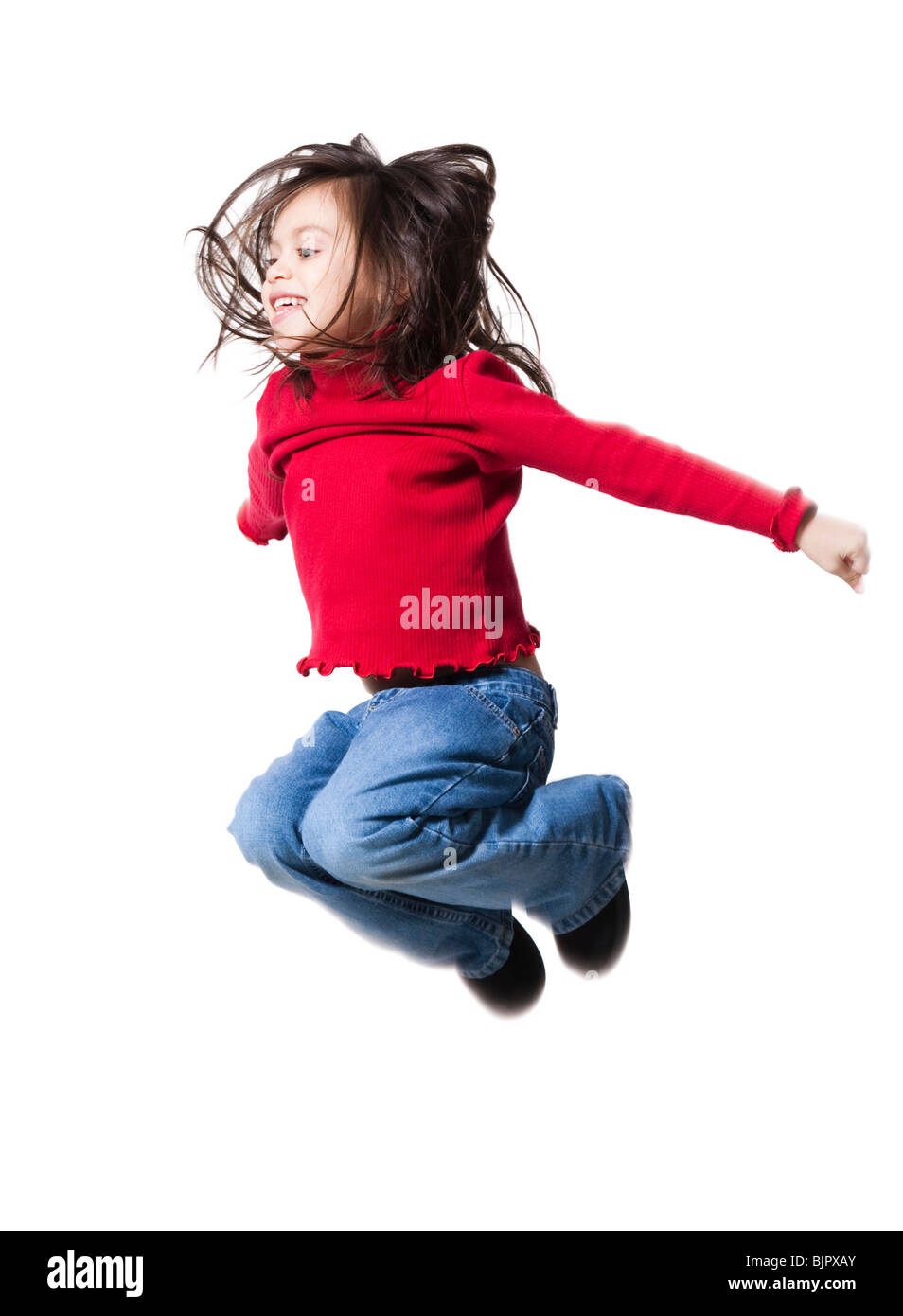 Springende kinder Ausgeschnittene Stockfotos und -bilder - Alamy