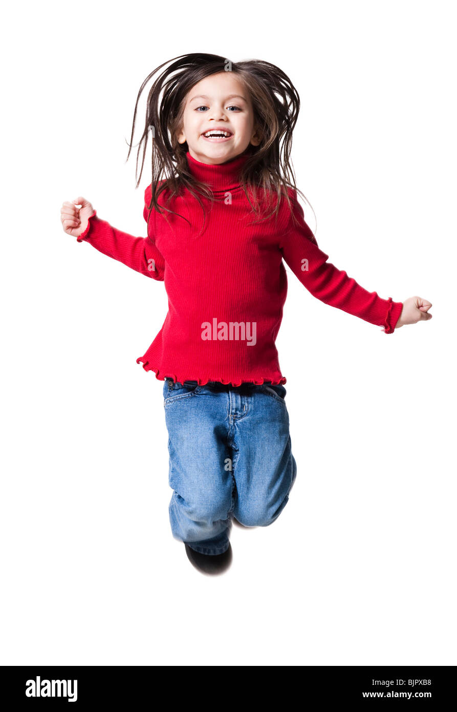 Springende kinder Ausgeschnittene Stockfotos und -bilder - Alamy