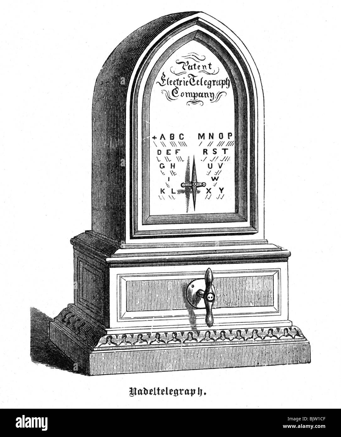 Mail, Telegrafie, ein Nadeltelegraph von William Fothergill Cooke und ...