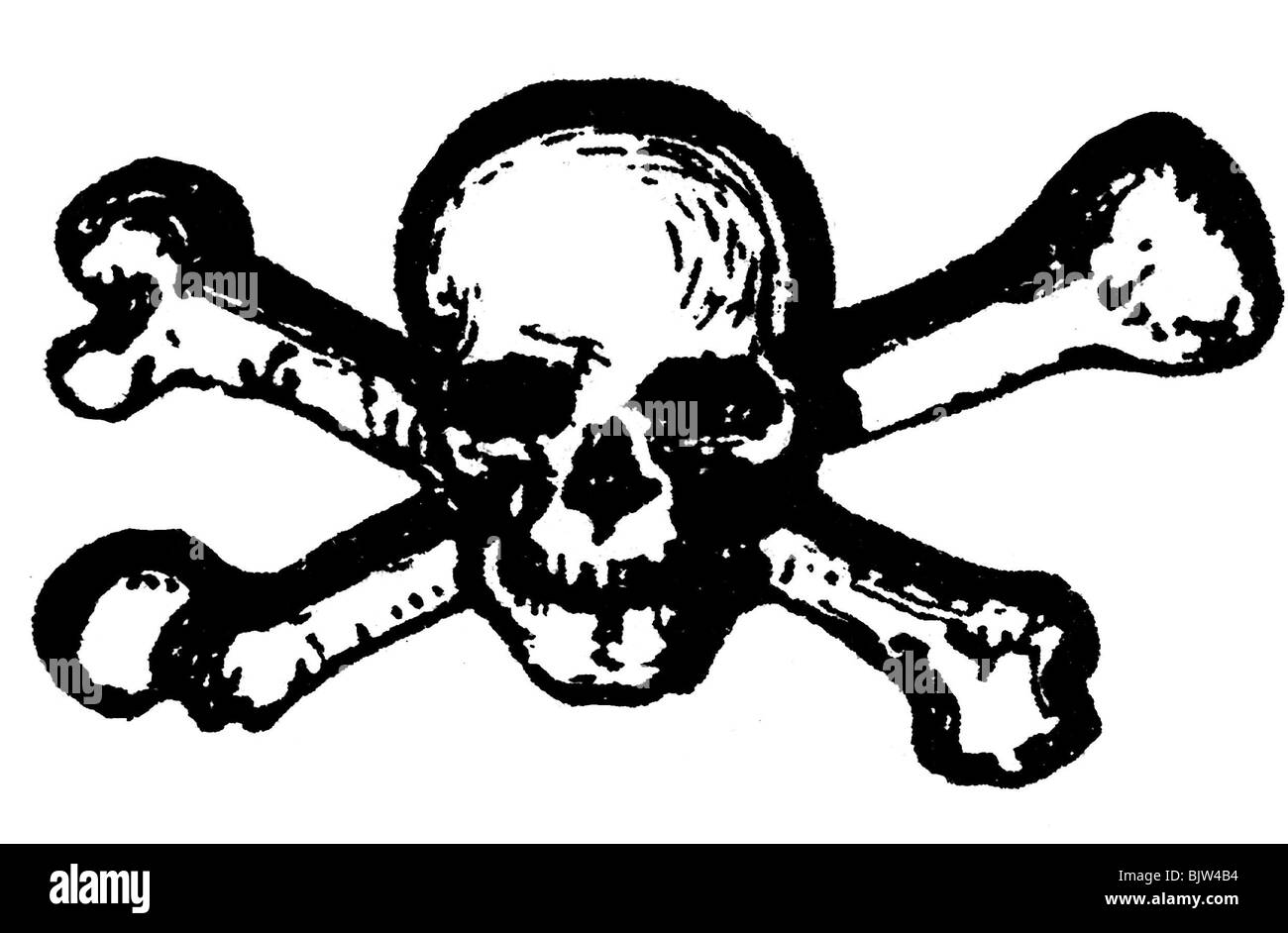 freimaurer-symbol-sch-del-und-kreuzbein-stockfotografie-alamy
