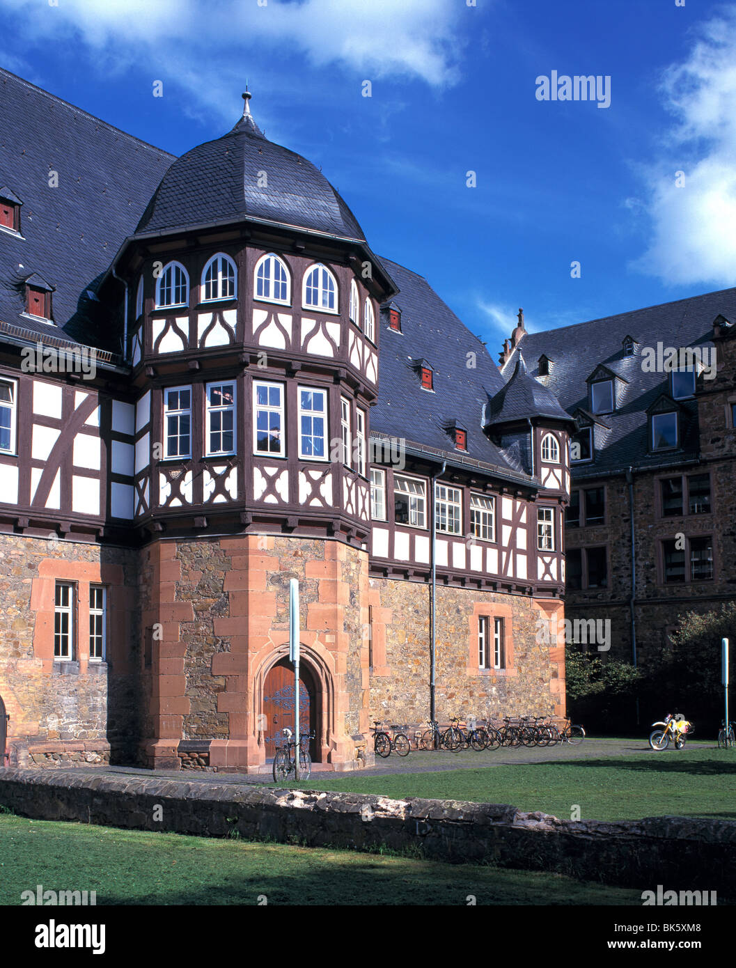 Fachwerkschloss, Neues Schloss in Gießen, Lahn, Lahntal, Hessen ...
