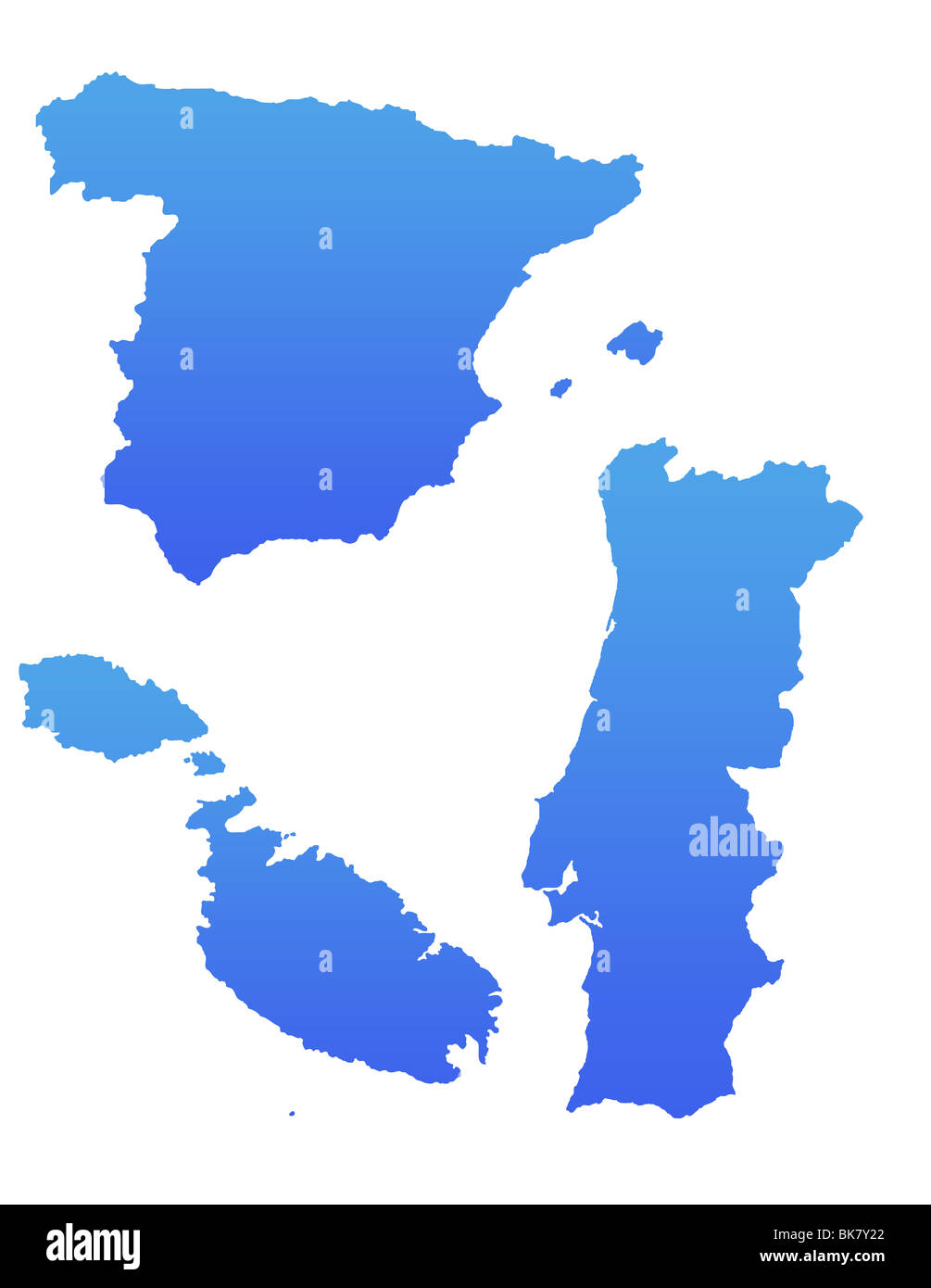 Spain portugal map -Fotos und -Bildmaterial in hoher Auflösung – Alamy