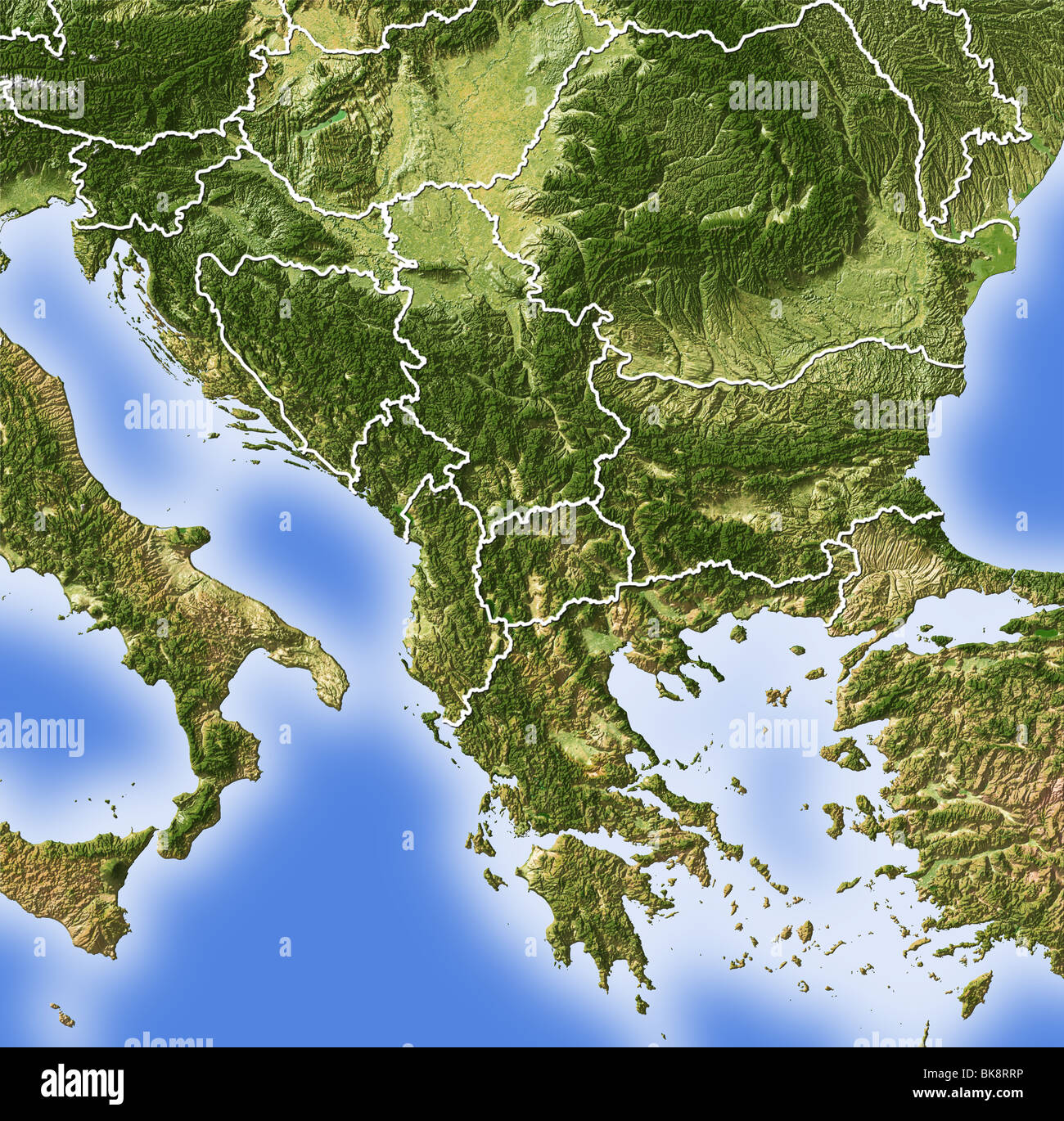 Balkans map -Fotos und -Bildmaterial in hoher Auflösung – Alamy