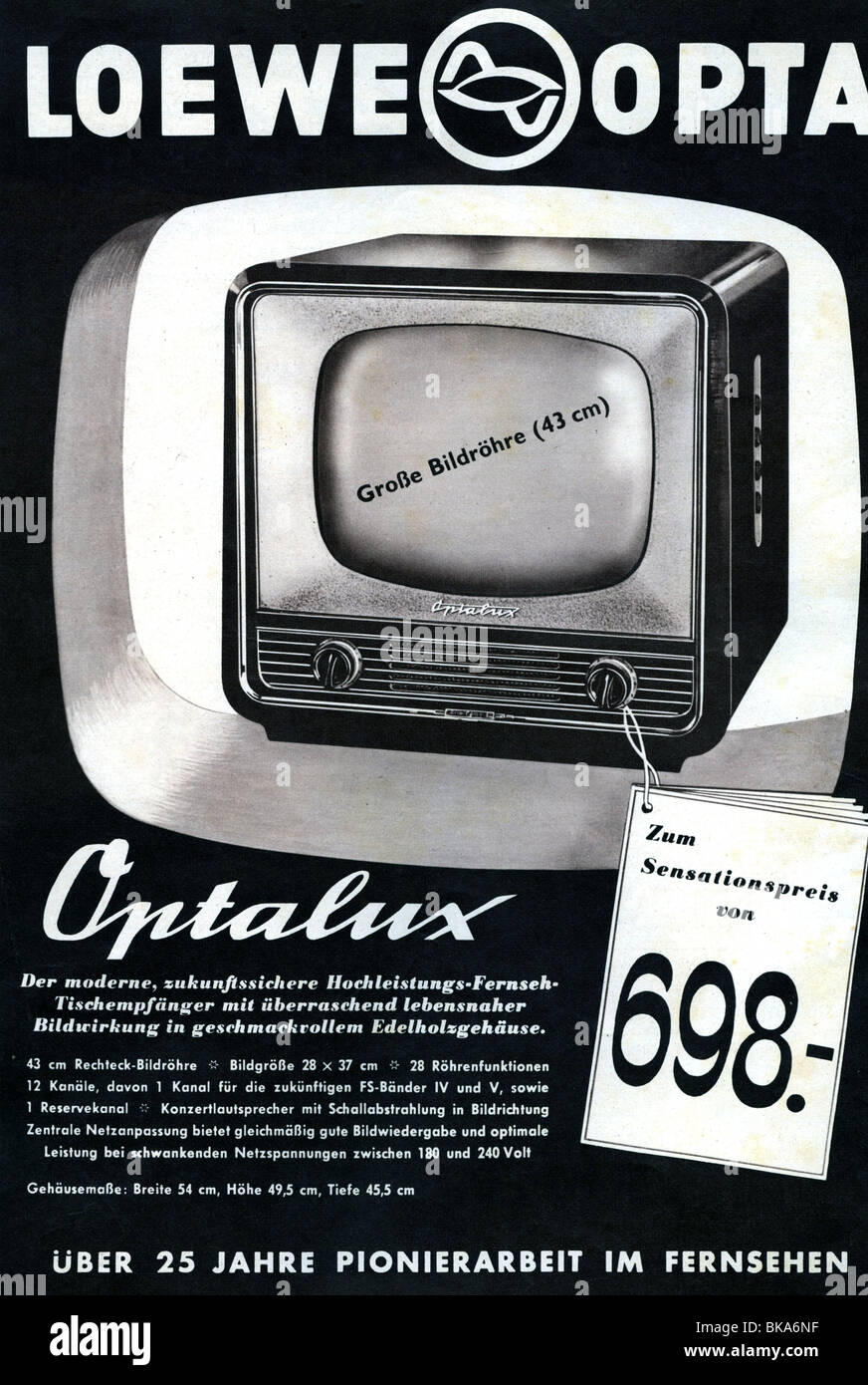 Television set loewe opta -Fotos und -Bildmaterial in hoher Auflösung ...
