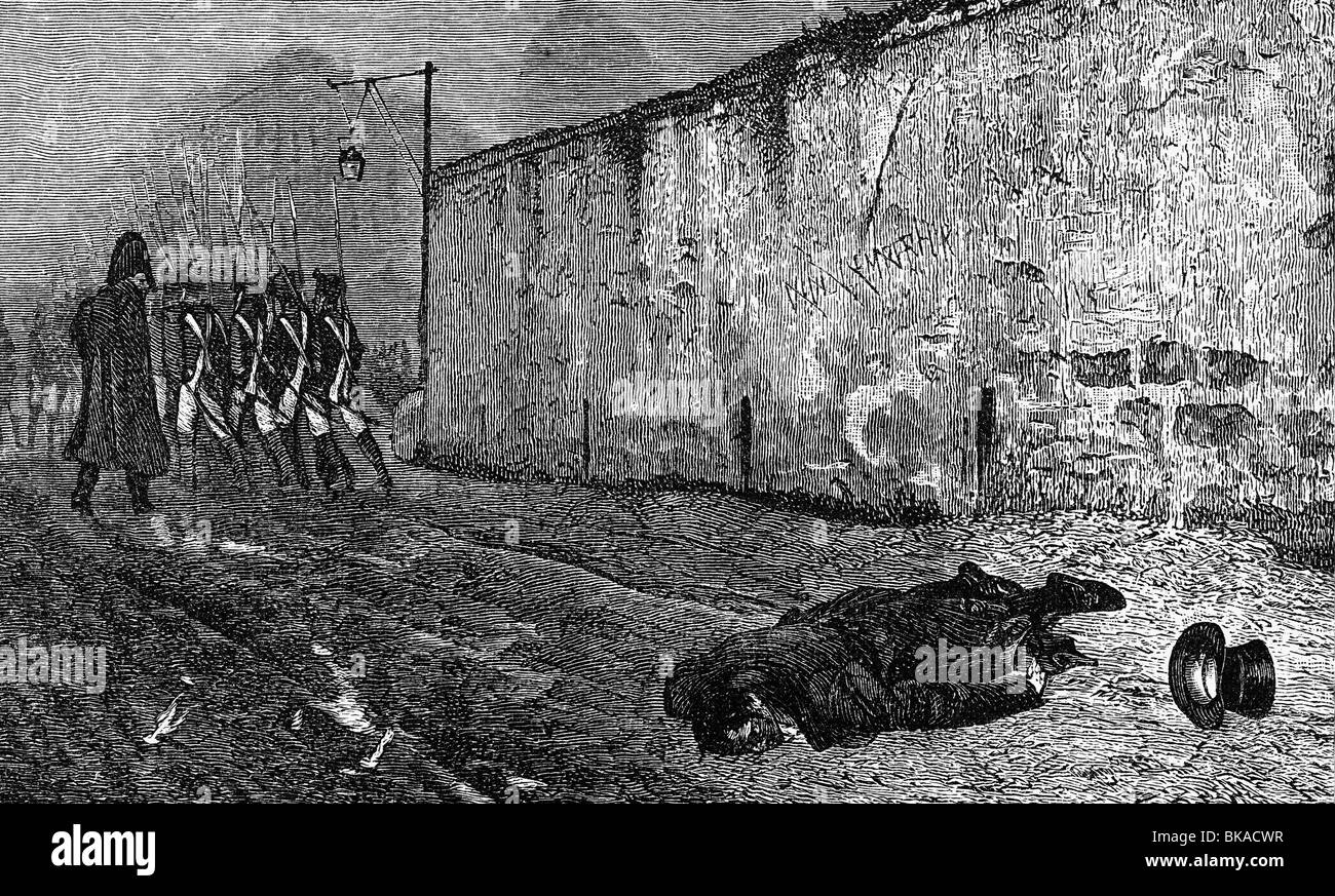 Execution by firing squad Schwarzweiß-Stockfotos und -bilder - Alamy