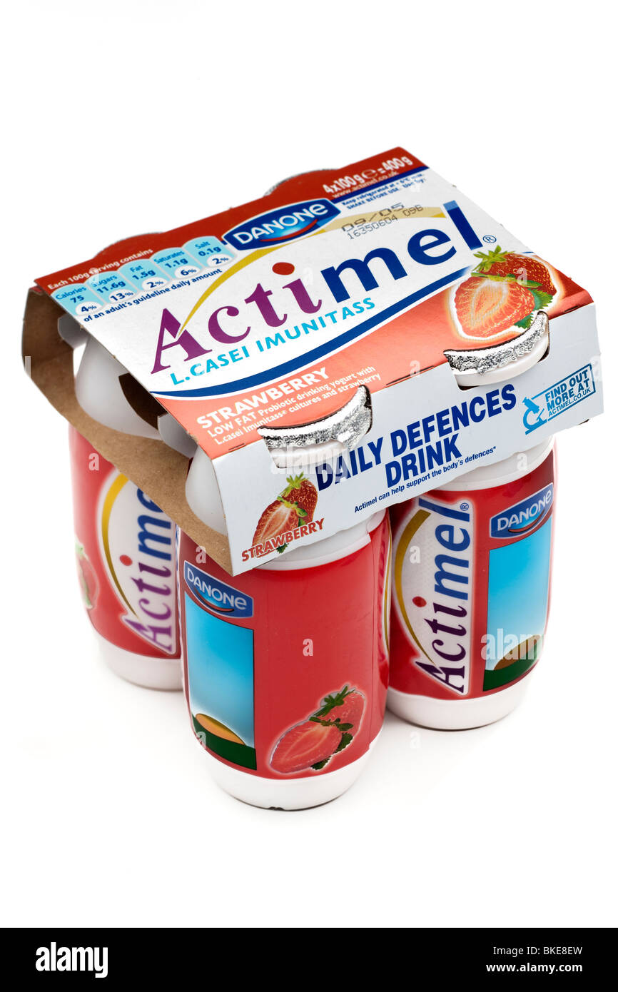 Actimel Yogurt Drink Stockfotos & Actimel Yogurt Drink Bilder - Alamy