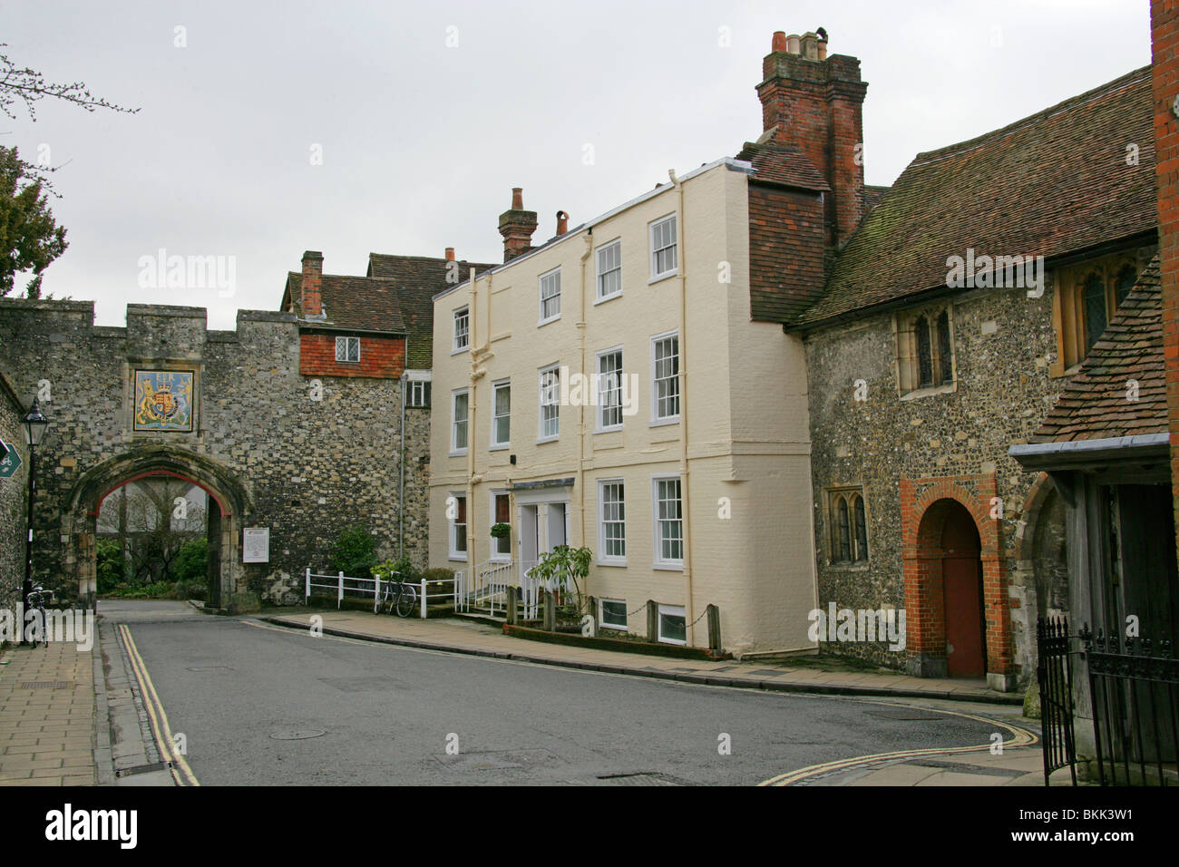 Die Kirche St. Swithin Kingsgate und vorherige Tor, Winchester ...