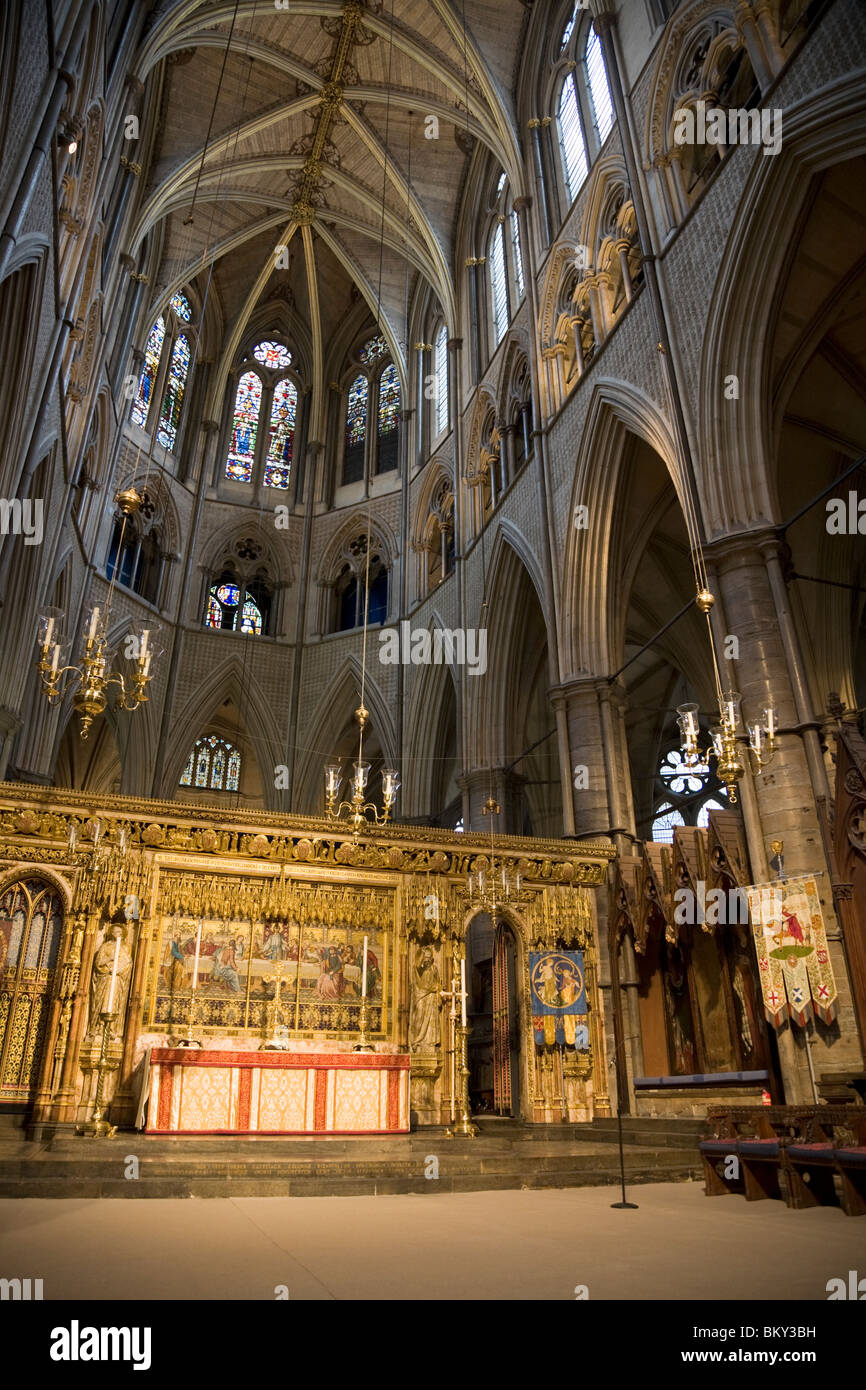 Westminster Abbey High Altar London Stockfotos und -bilder Kaufen - Alamy