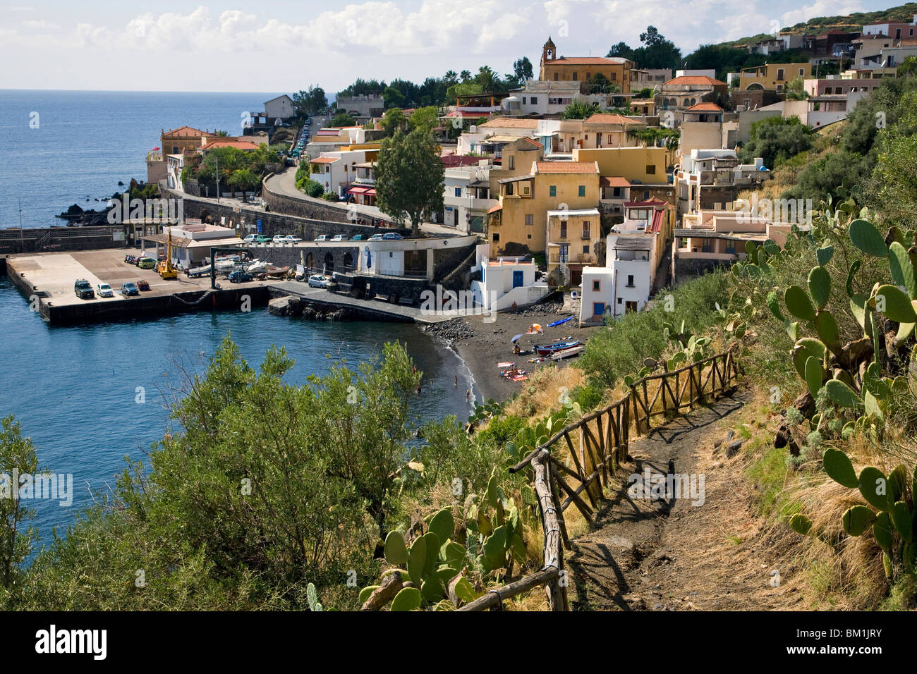 Rinella Beach, Insel Salina, Messina, Sizilien, Italien, Europa ...