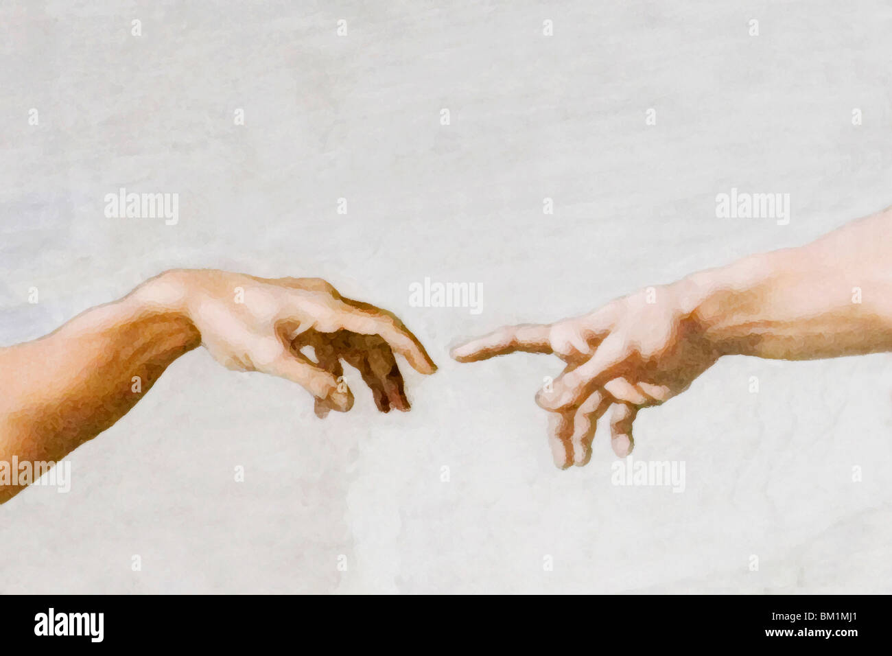 Sistine Chapel Hands Stockfotos und -bilder Kaufen - Alamy