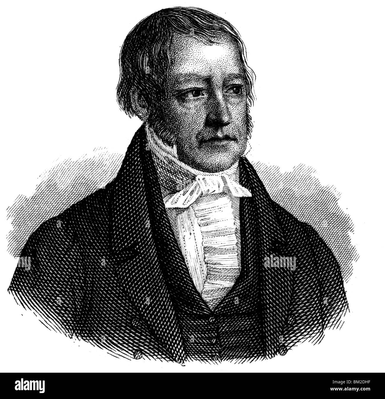 Georg wilhelm friedrich hegel portrait german philosopher -Fotos und ...